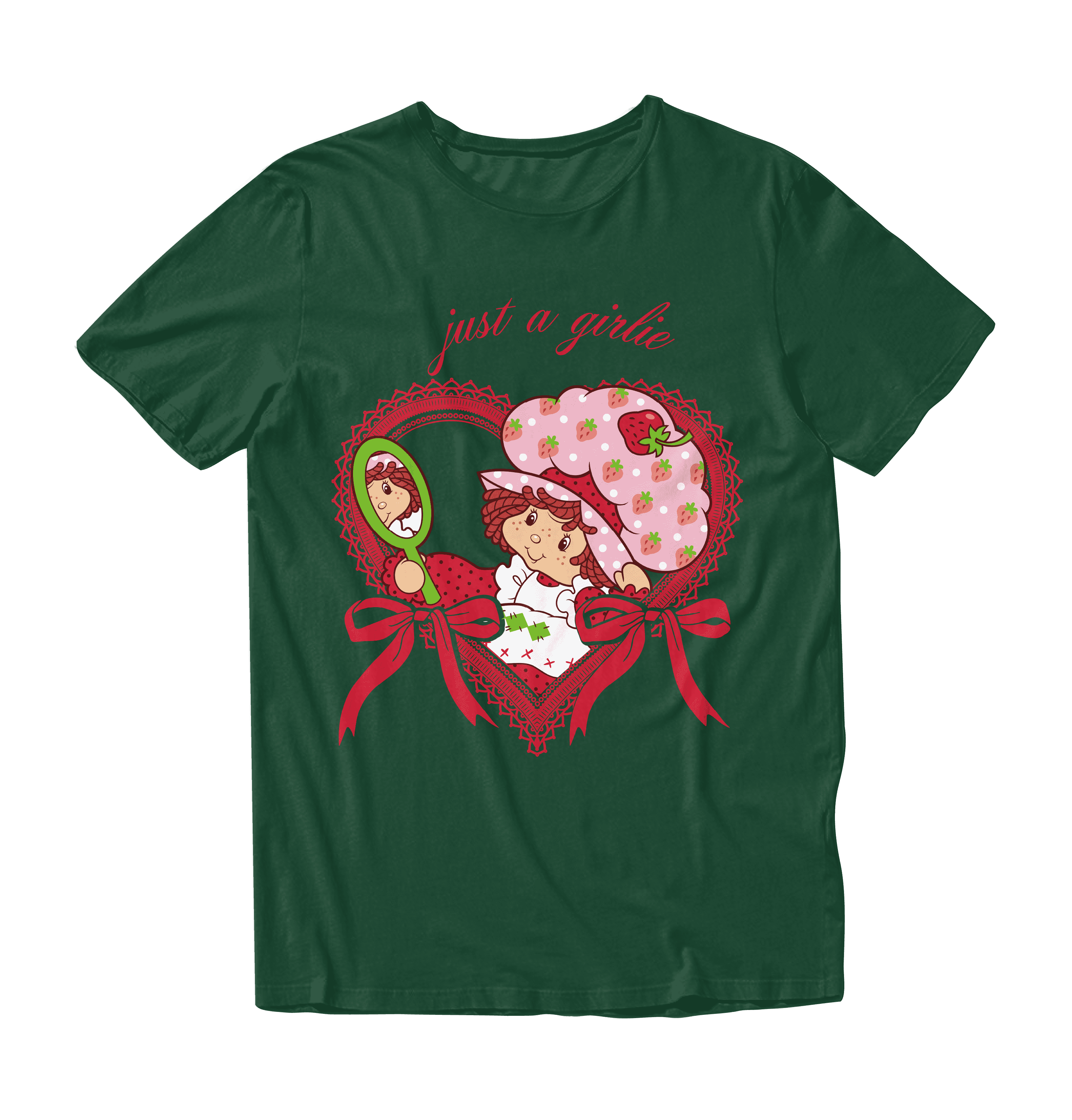 Strawberry Shortcake Girls Be Girling Bow Child Unisex Short Sleeve T ...