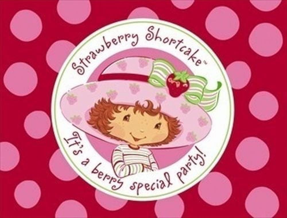 Strawberry Shortcake Cartoon Theme Invitations and Thank You Notes with ...