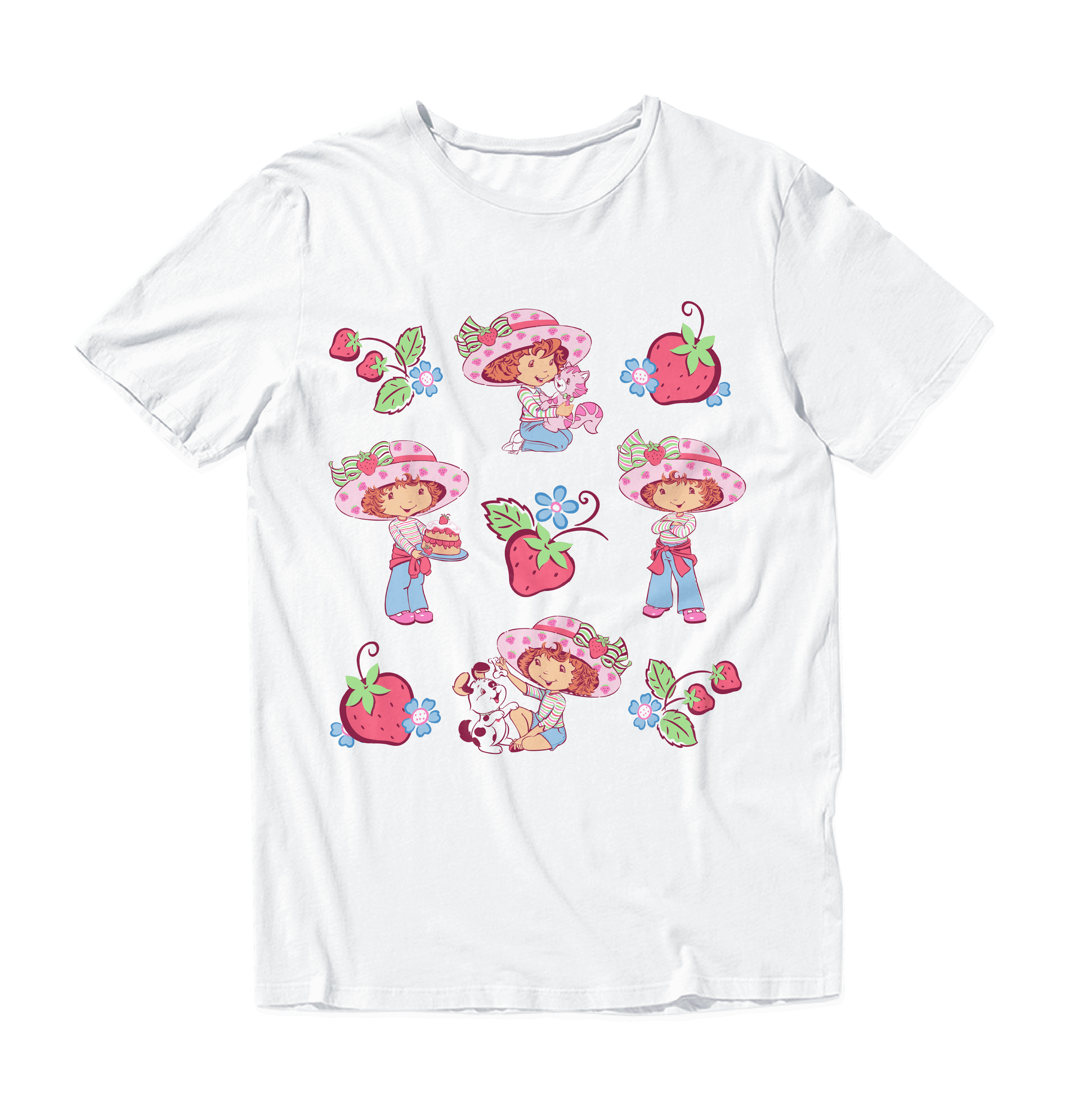 Strawberry Shortcake Pick 'O Peck Strawberries Child Unisex Short ...