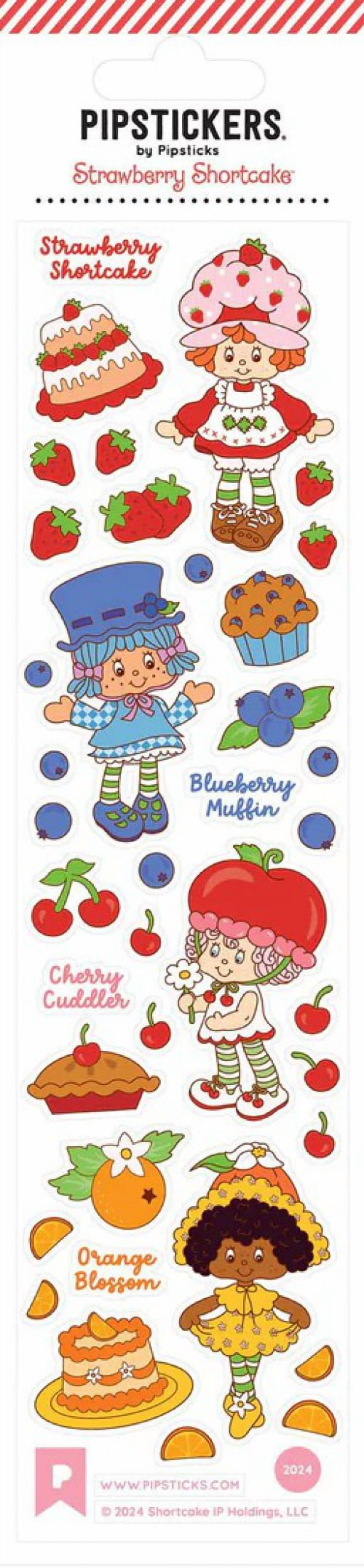 Strawberry Shortcake Pipstickers Dessert Darlings Sticker Set (43pc ...