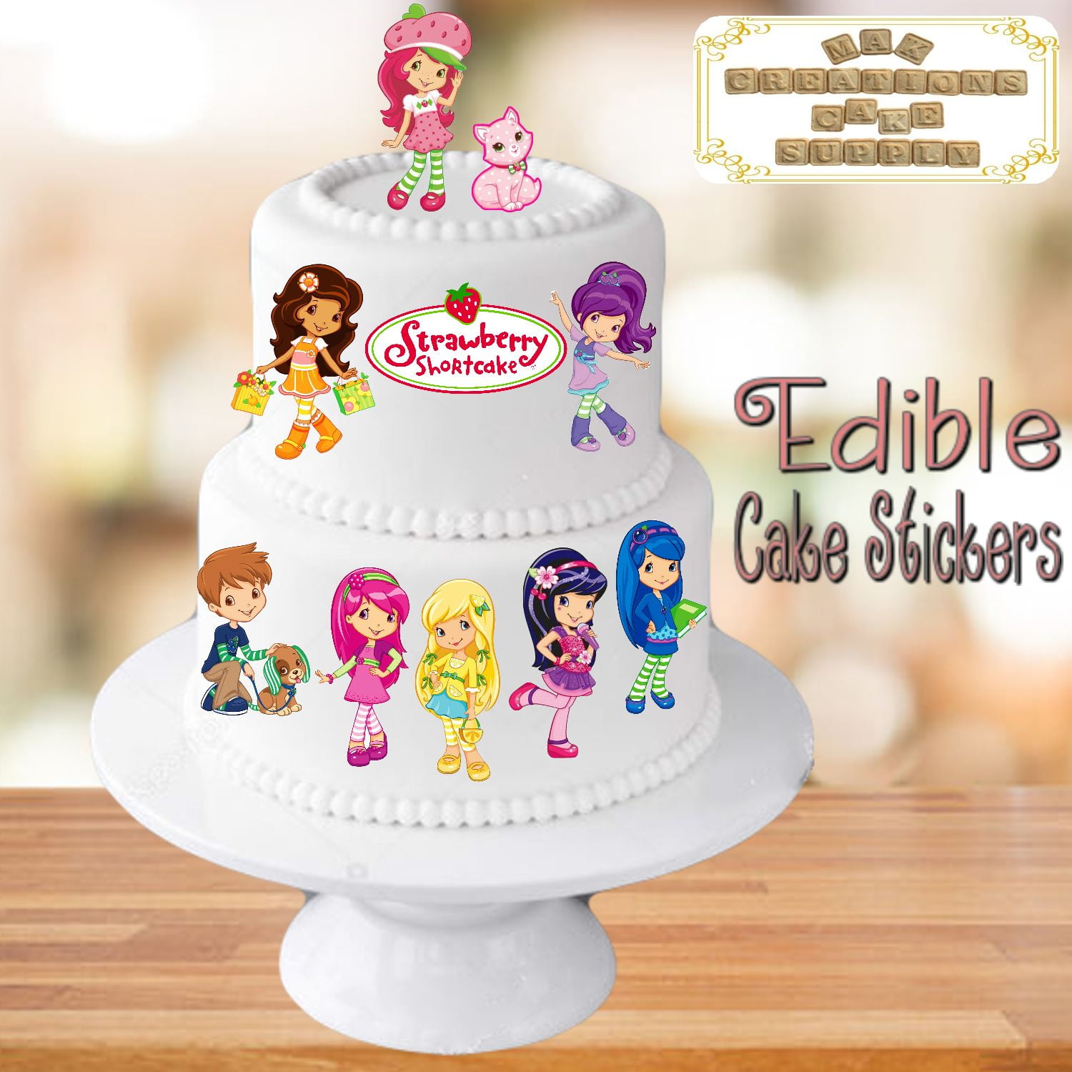 Strawberry Shortcake Cake Toppers