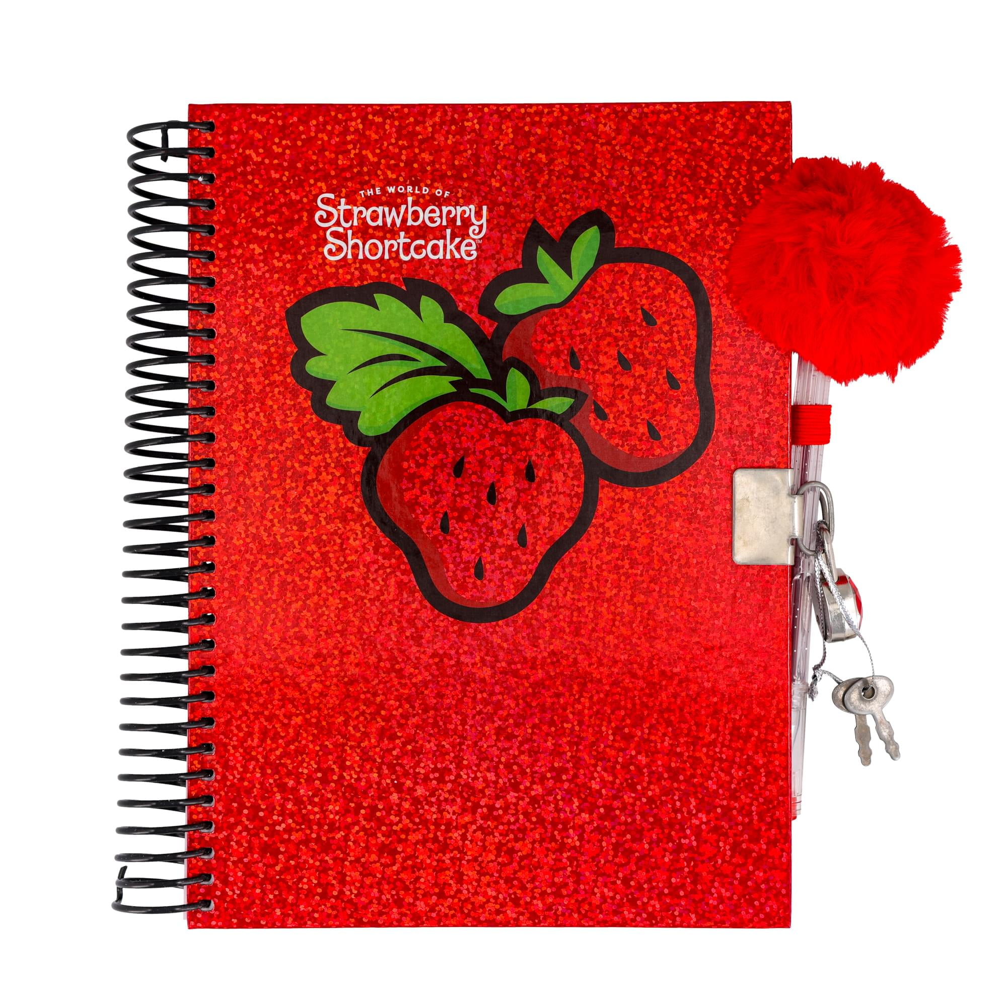 Strawberry Shortcake Spiral Notebook With Lock, Pen and Stickers | 6 x ...