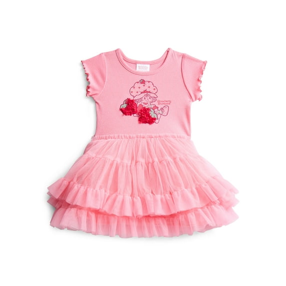 Strawberry Shortcake Toddler Girls Graphic Tutu Dress with Short ...