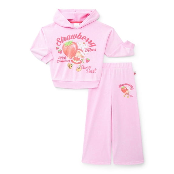 Strawberry Shortcake Toddler Girls Long Sleeve Graphic Hoodie and ...