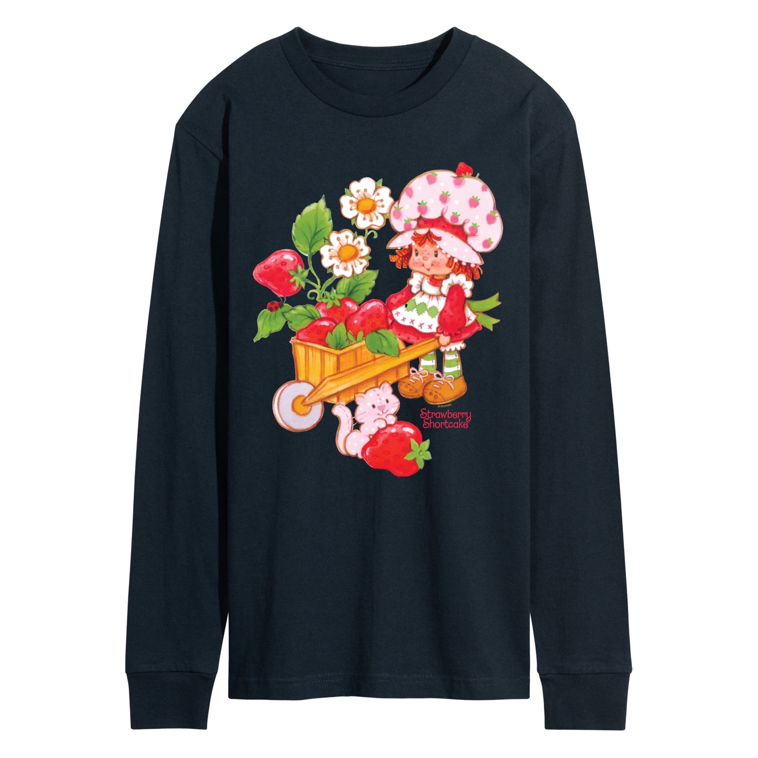 Strawberry Shortcake - Wheelbarrow And Custard - Men's Long Sleeve ...