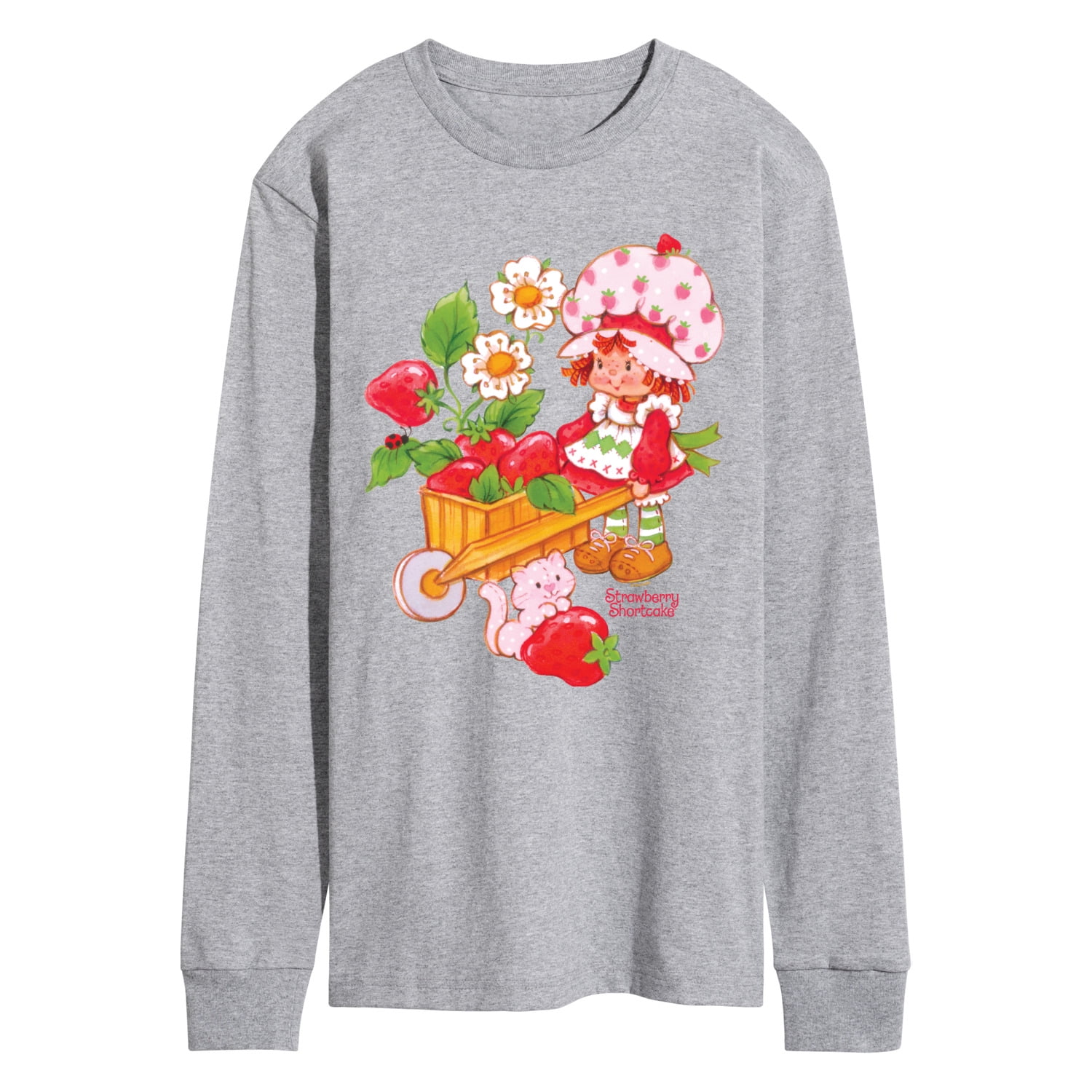 Strawberry Shortcake - Wheelbarrow And Custard - Men's Long Sleeve ...