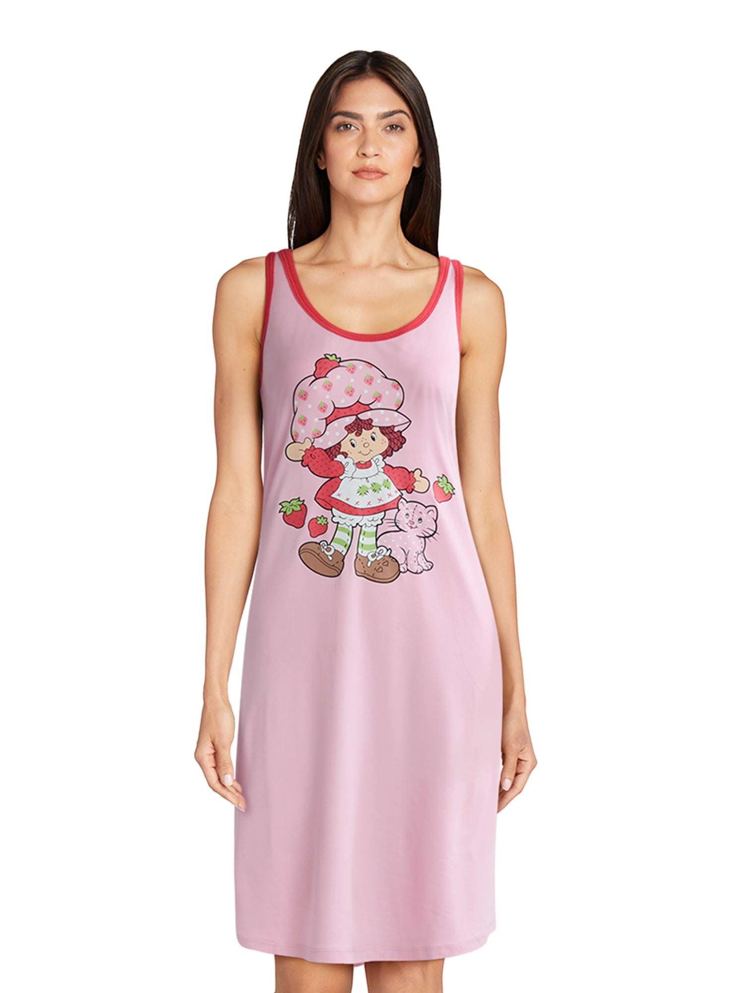 Strawberry Shortcake Women' and Women's Plus Sleep Tank Dress, Sizes XS ...
