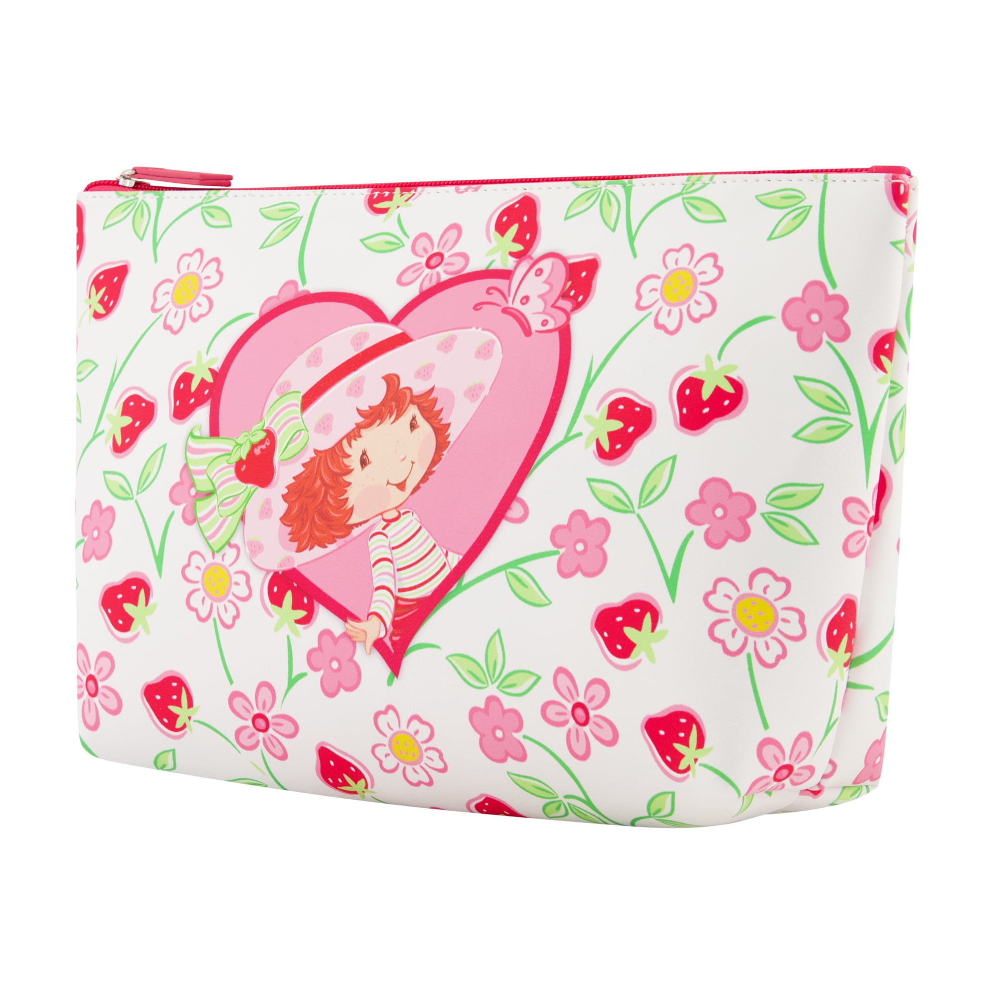 Strawberry Shortcake Women's Makeup Bag, Small Travel Cosmetic Zipper ...