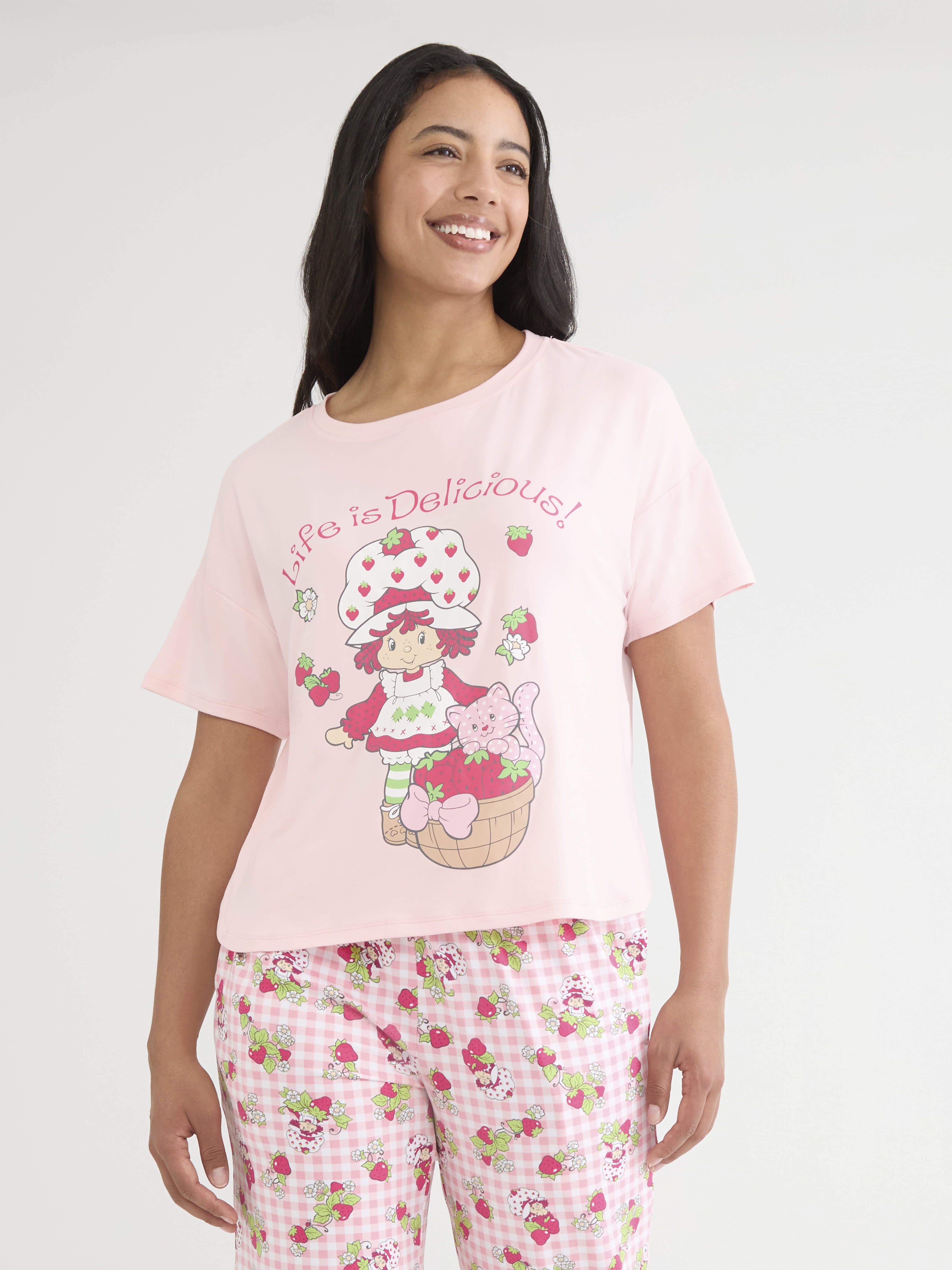 Strawberry Shortcake Women's Sleep Tee with Short Sleeves, Sizes XS-3X ...