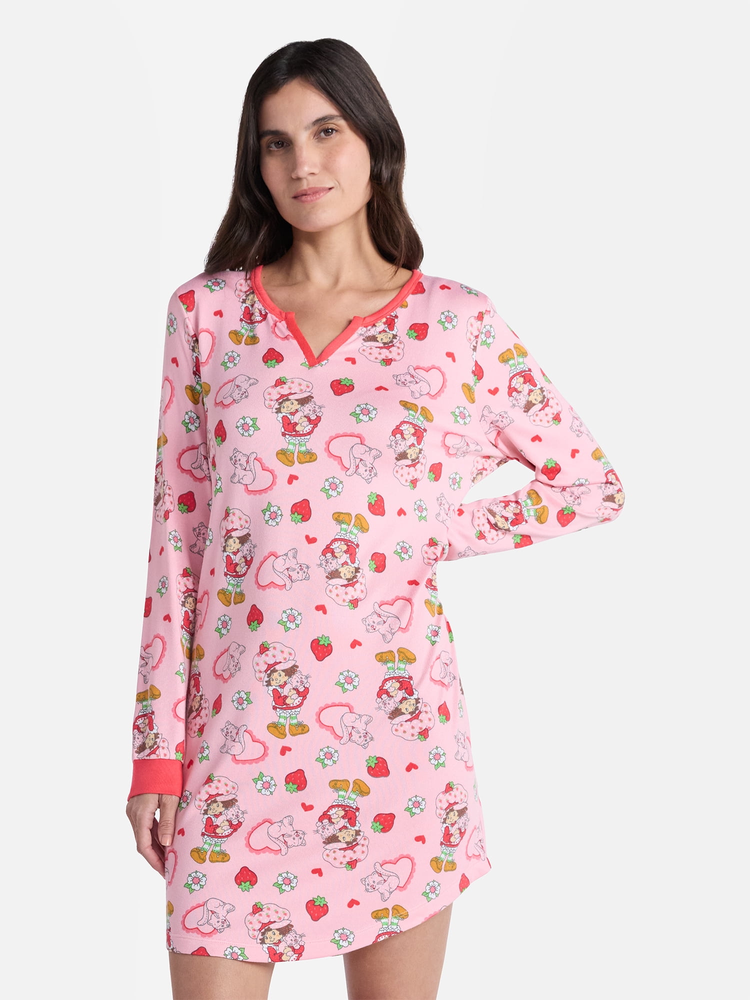 Strawberry Shortcake Women's Valentine's Day Sleepshirt, Sizes XS-3X ...