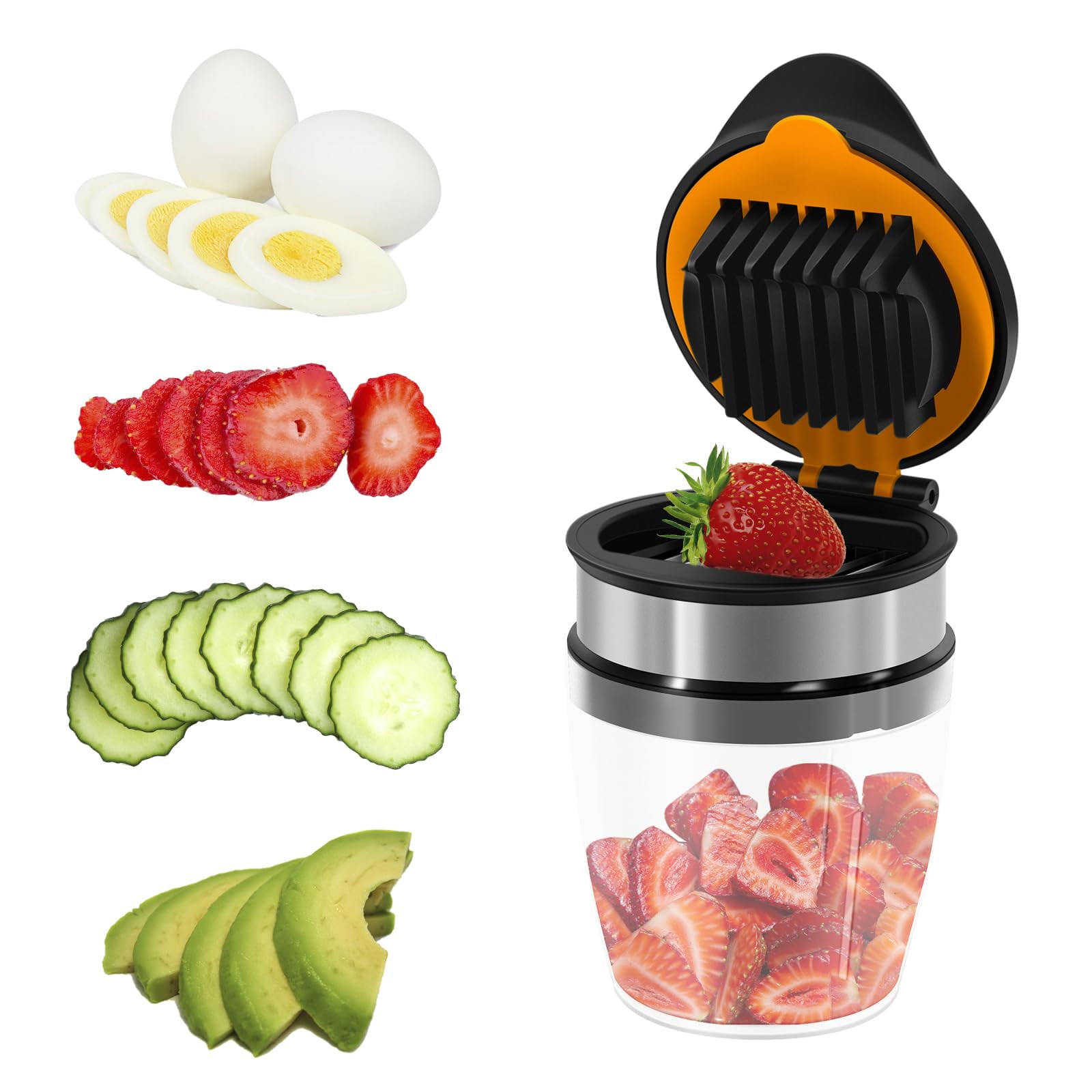 Strawberry Slicer Cup Cutter: Fruit Cup Cutter Slicer Cup Chopper for ...