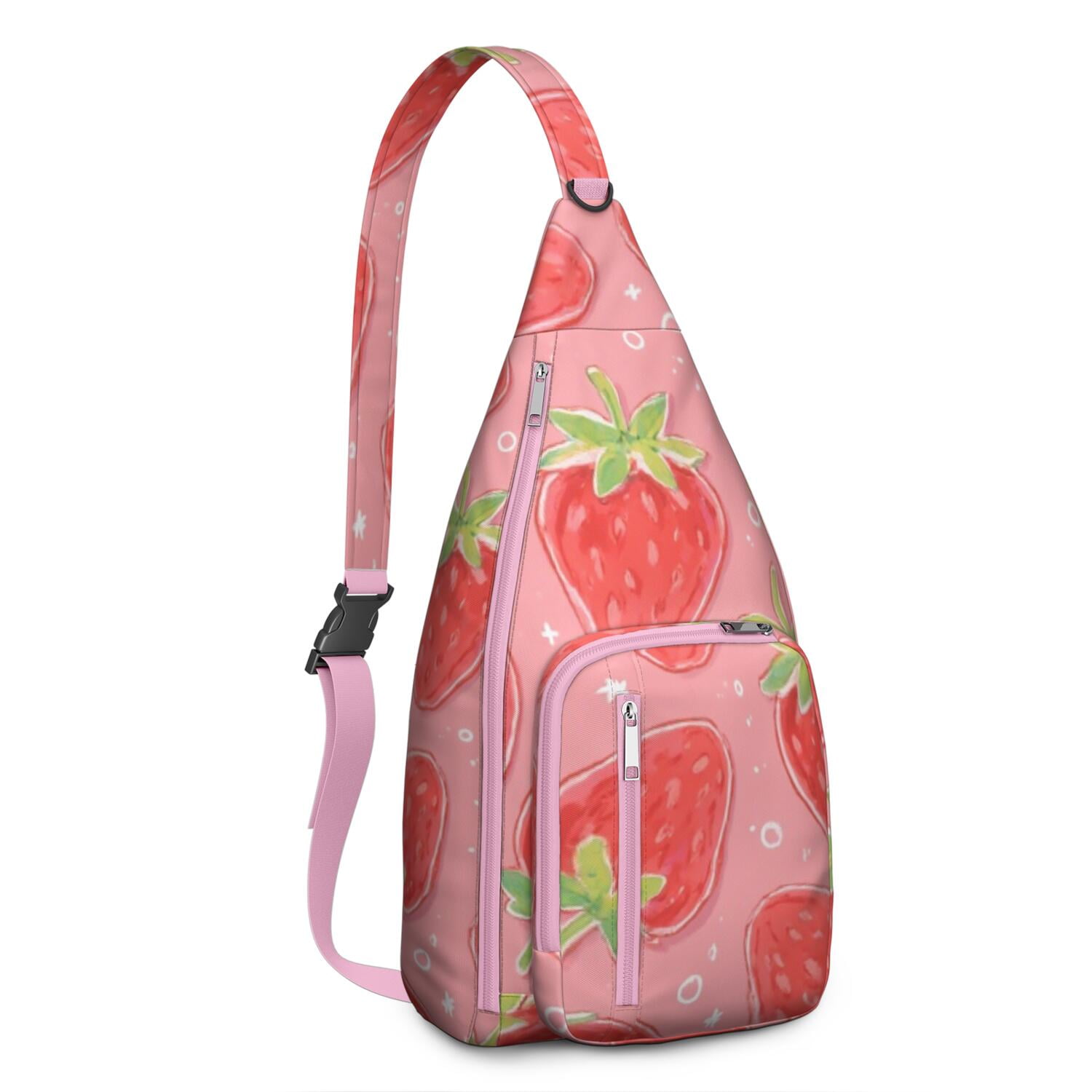 Strawberry Sling Backpack Small Travel Backpack for Cycling Mountain ...