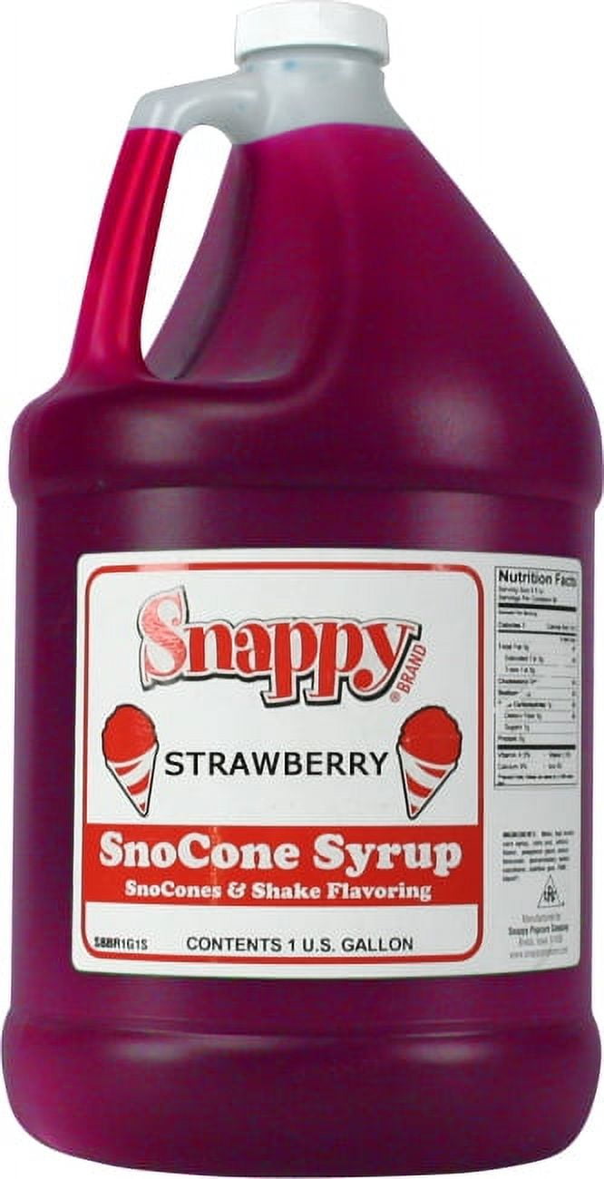 Strawberry Snappy Snow Cone Syrup (1 Gallon) - Walmart.com