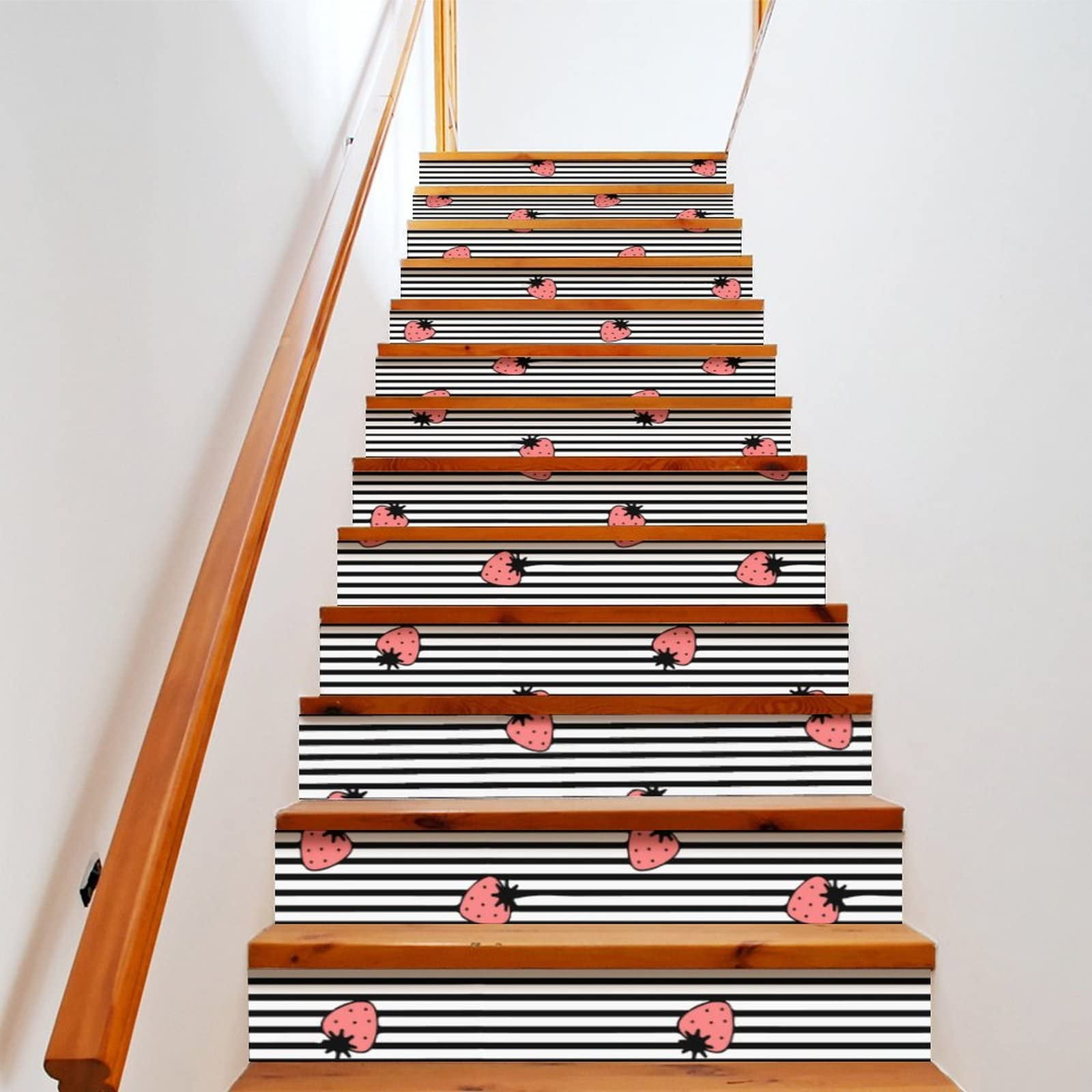 Strawberry Stair Stickers Red Summer Fruit Staircase Sticker Decals ...