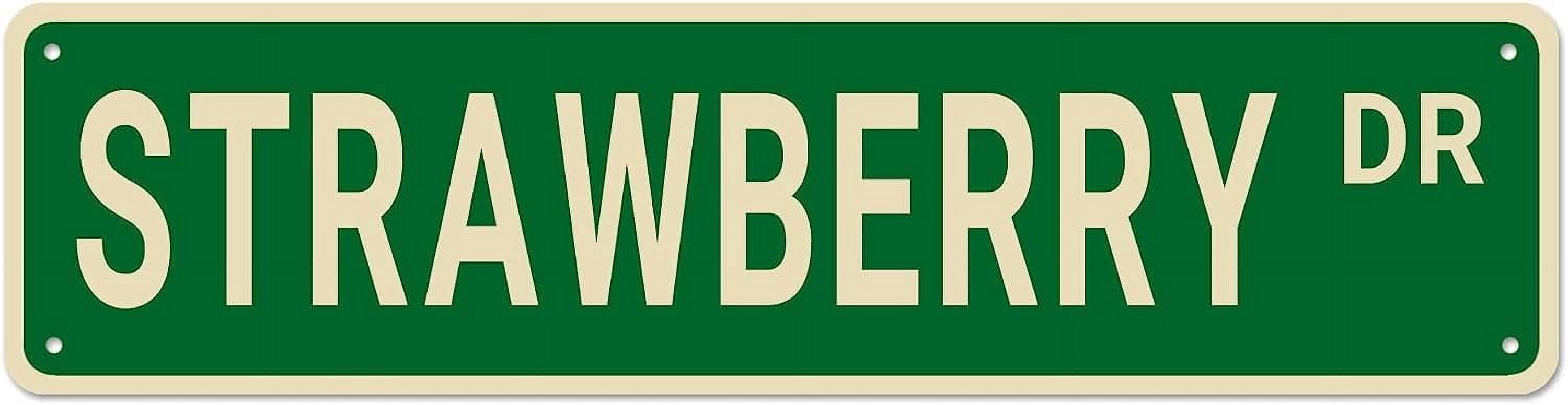 Strawberry Street Signs, Strawberry Decor Strawberry Sign Strawberry ...