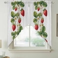 Strawberry Swag Kitchen Curtain Valances, Vintage Country Strawberry ...