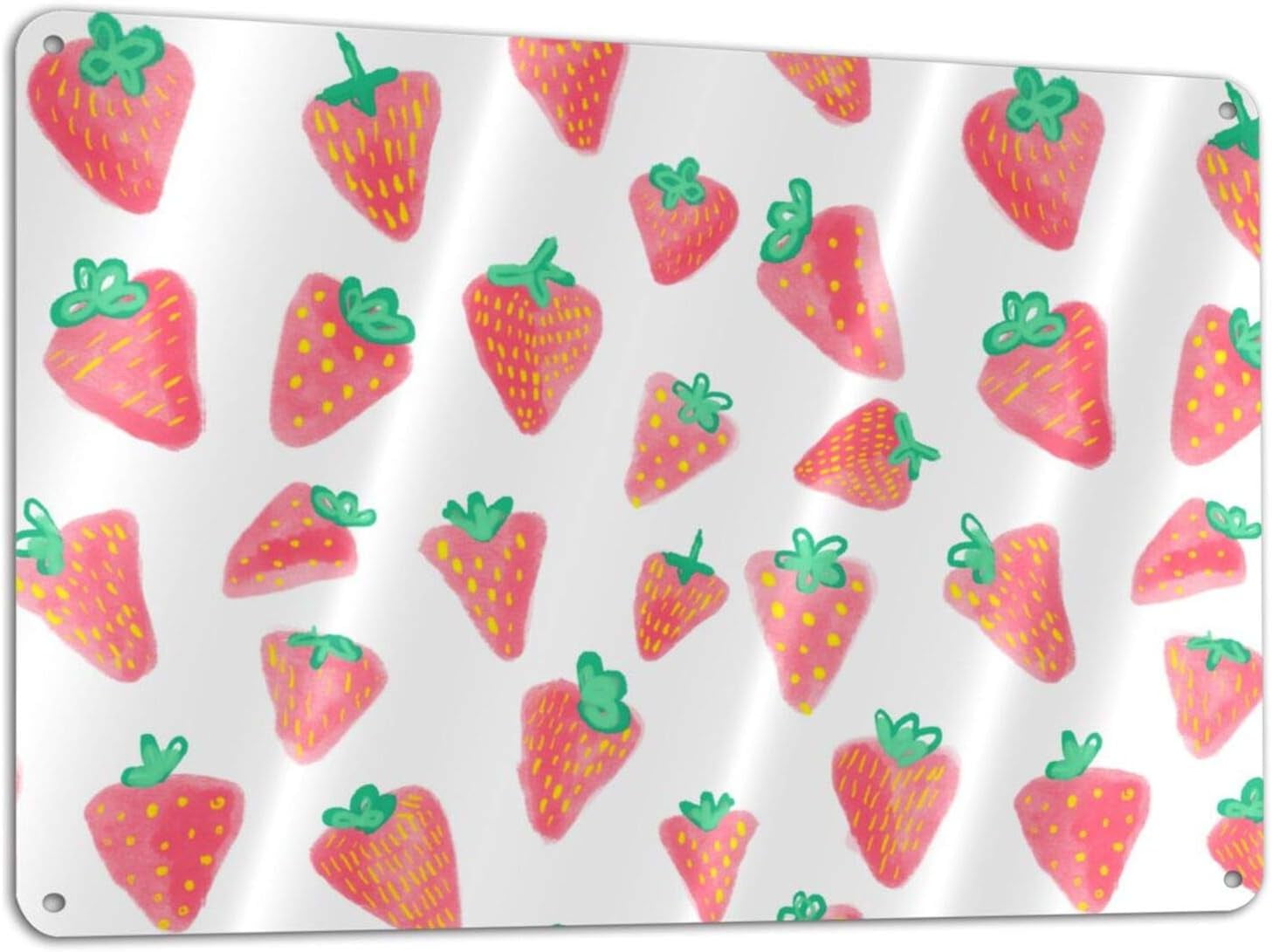 Strawberry Tin Signs Wall Decor for Bars,Restaurants,Cafes Pubs Metal ...