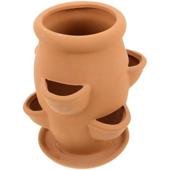 Strawberry Tower Planter: Terracotta Planter Pot - Clay Pots for Plants ...