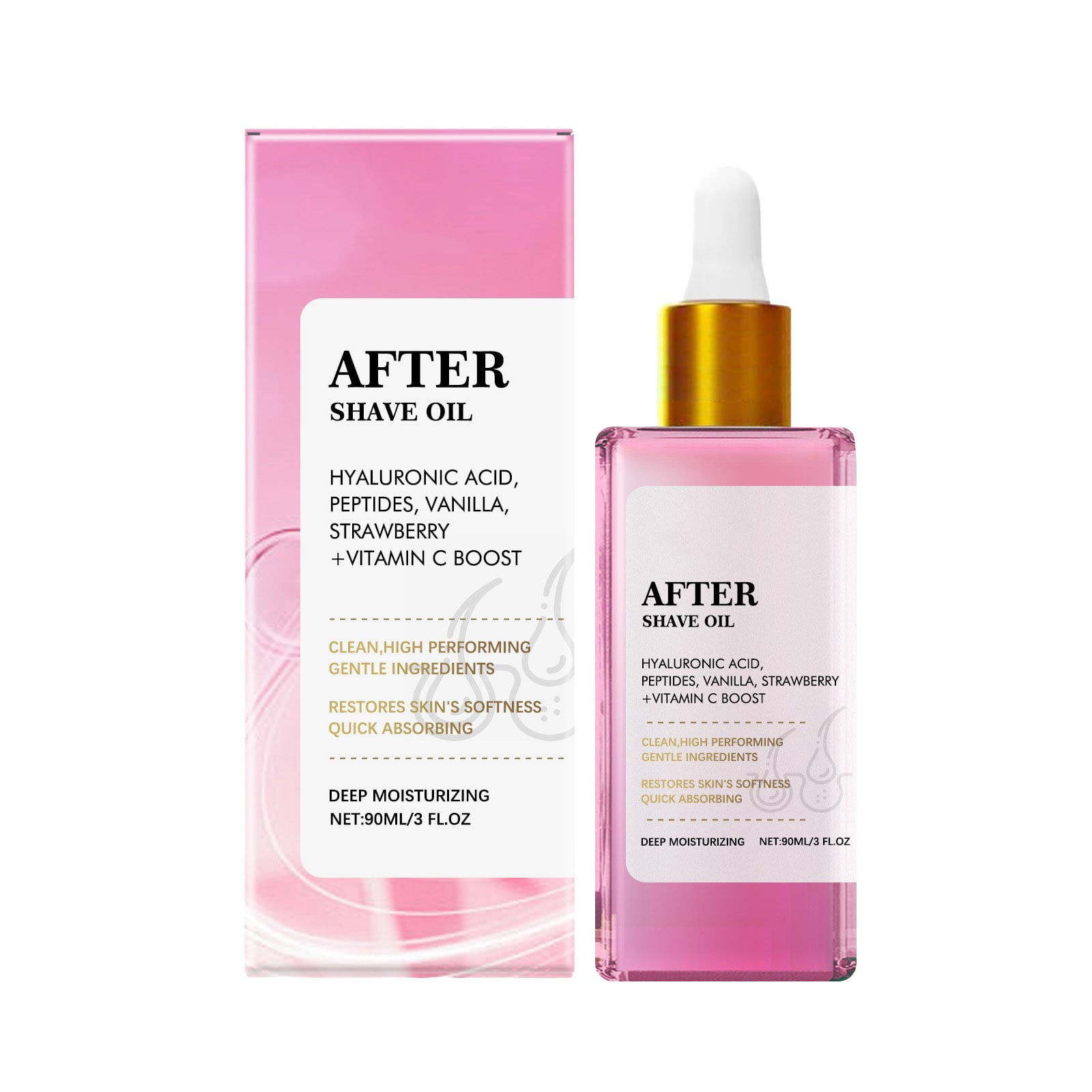 Strawberry Vanilla After Shave Oil – Alcohol-Free with Peptides ...