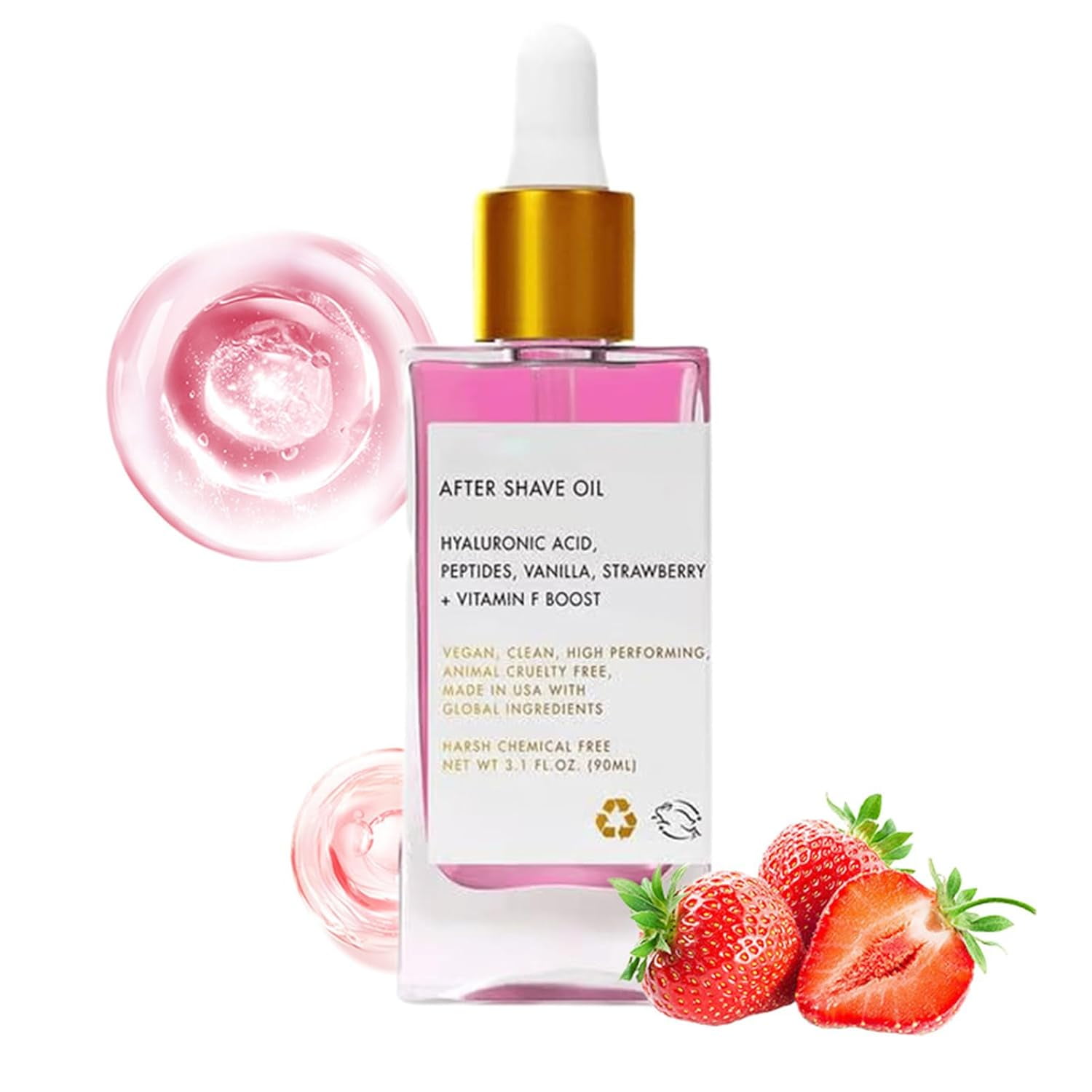 Strawberry Vanilla After Shave Oil Women, Soft Serve After Shave Oil ...