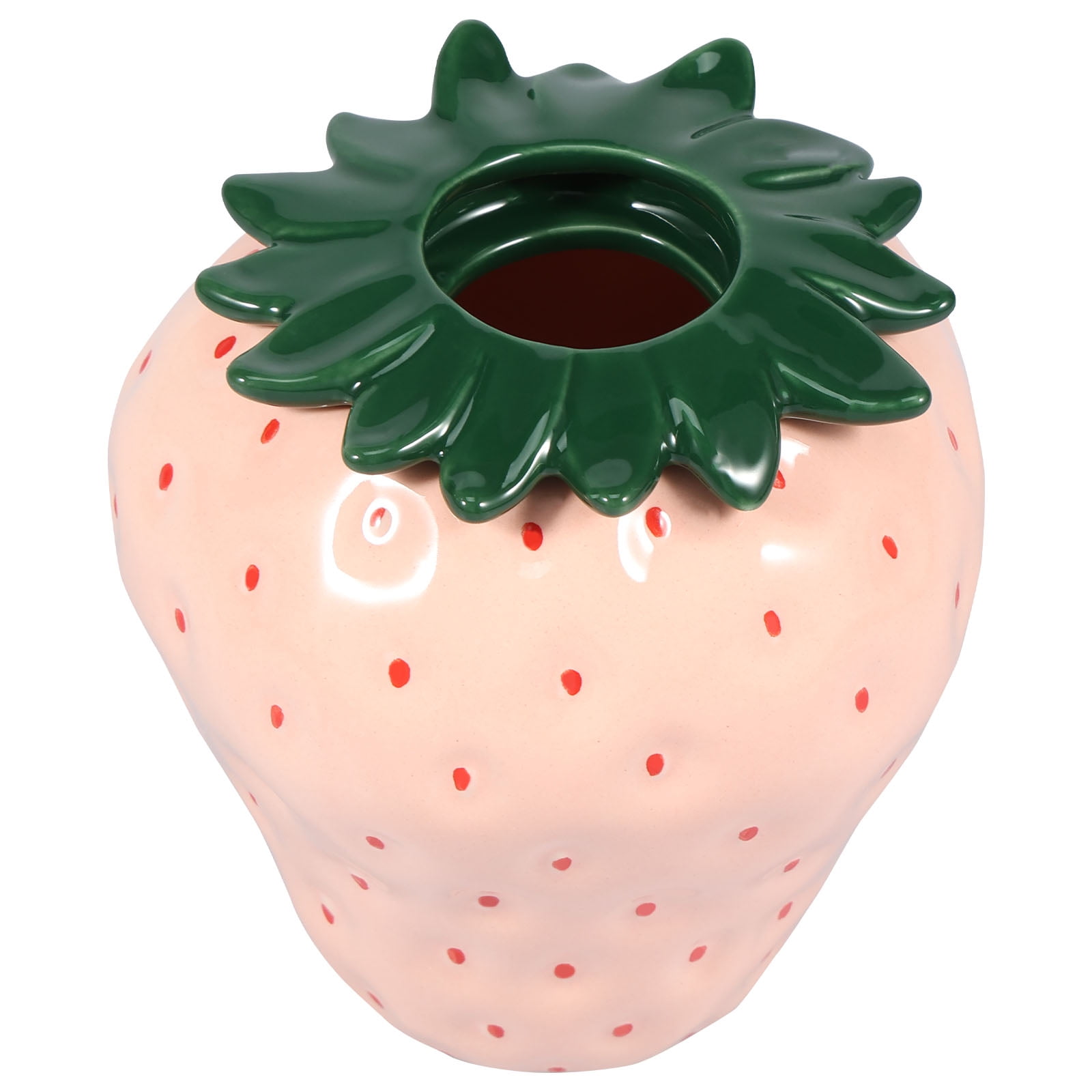 Strawberry Vase Strawberry Ceramic Flower Vase Cute Strawberry Shaped ...