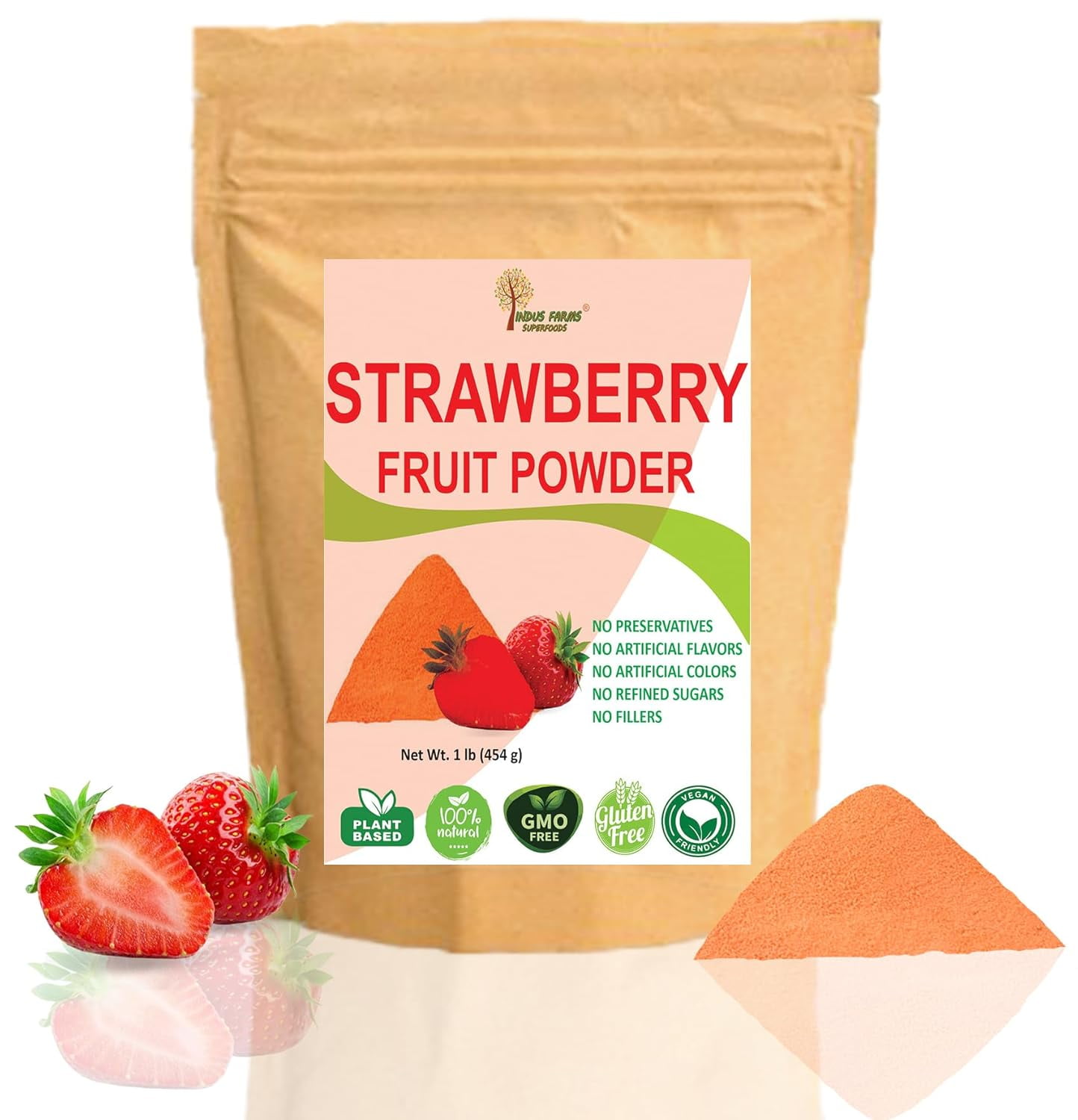 Strawberry Whole Fruit Powder, 1 LB - Nutritious & Versatile - Perfect ...