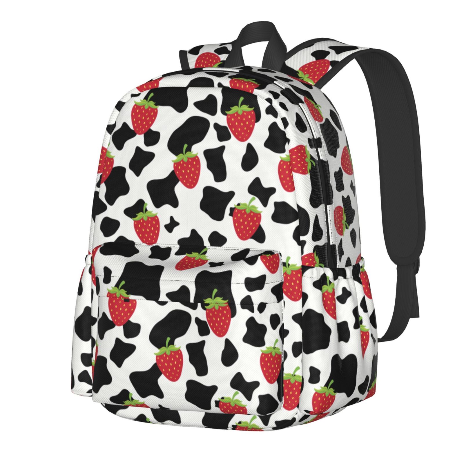 Strawberry cow Backpack for Men Women Laptop Backpack Hiking Backpack ...