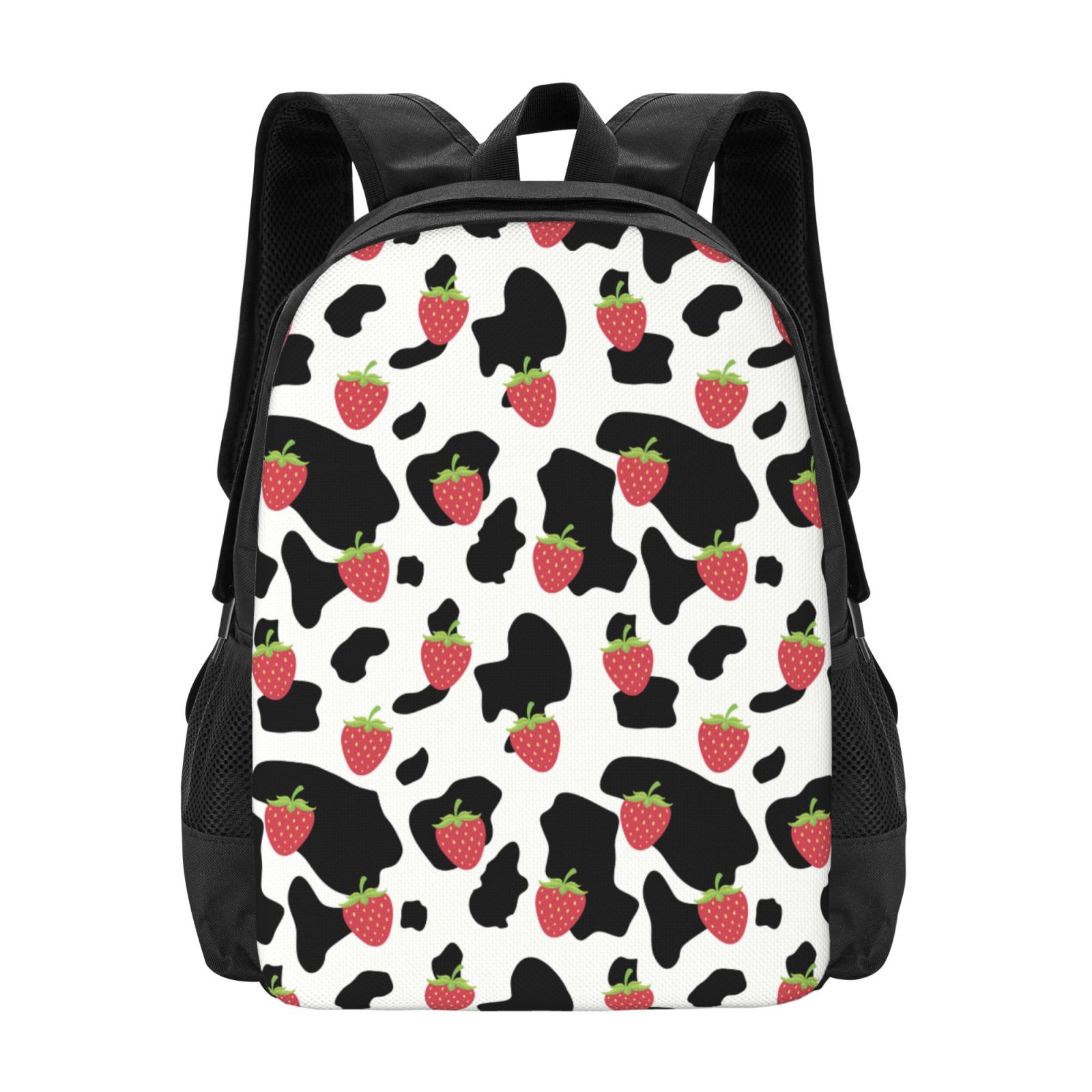 Strawberry cow Backpack for Men Women Laptop Backpack Hiking Backpack ...