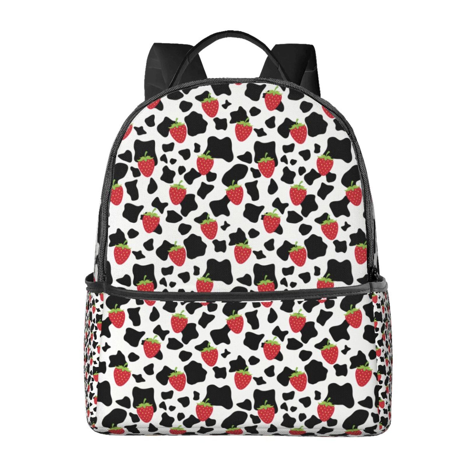Strawberry cow Backpack for Men Women Laptop Backpack Hiking Backpack ...