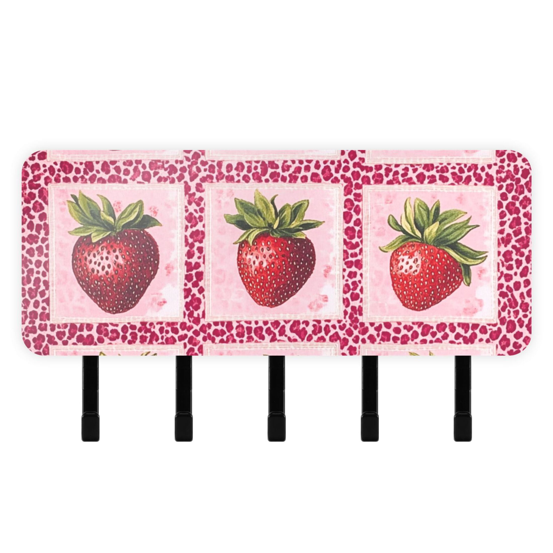 Strawberrys and Lattice Key Holder for Wall Mail Holder Organizer with ...