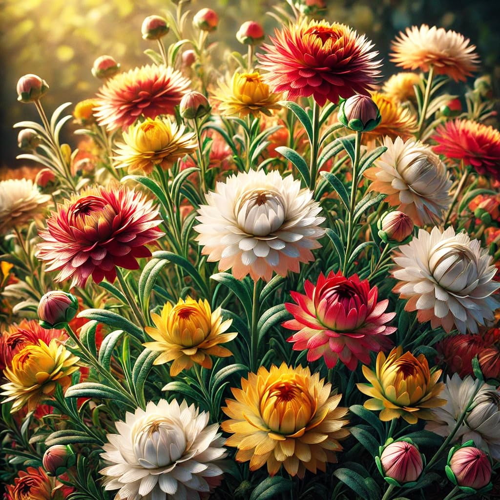 Strawflower Dwarf Mix SCH4 Seeds - Xerochrysum Bracteatum | Annual or ...