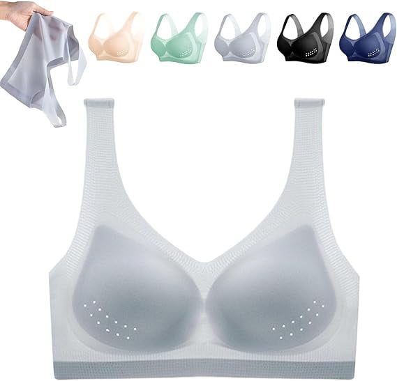 Strawmeans Bras, Ultra-Thin Ice Silk Lifting Bra, No Bra Buttons ...