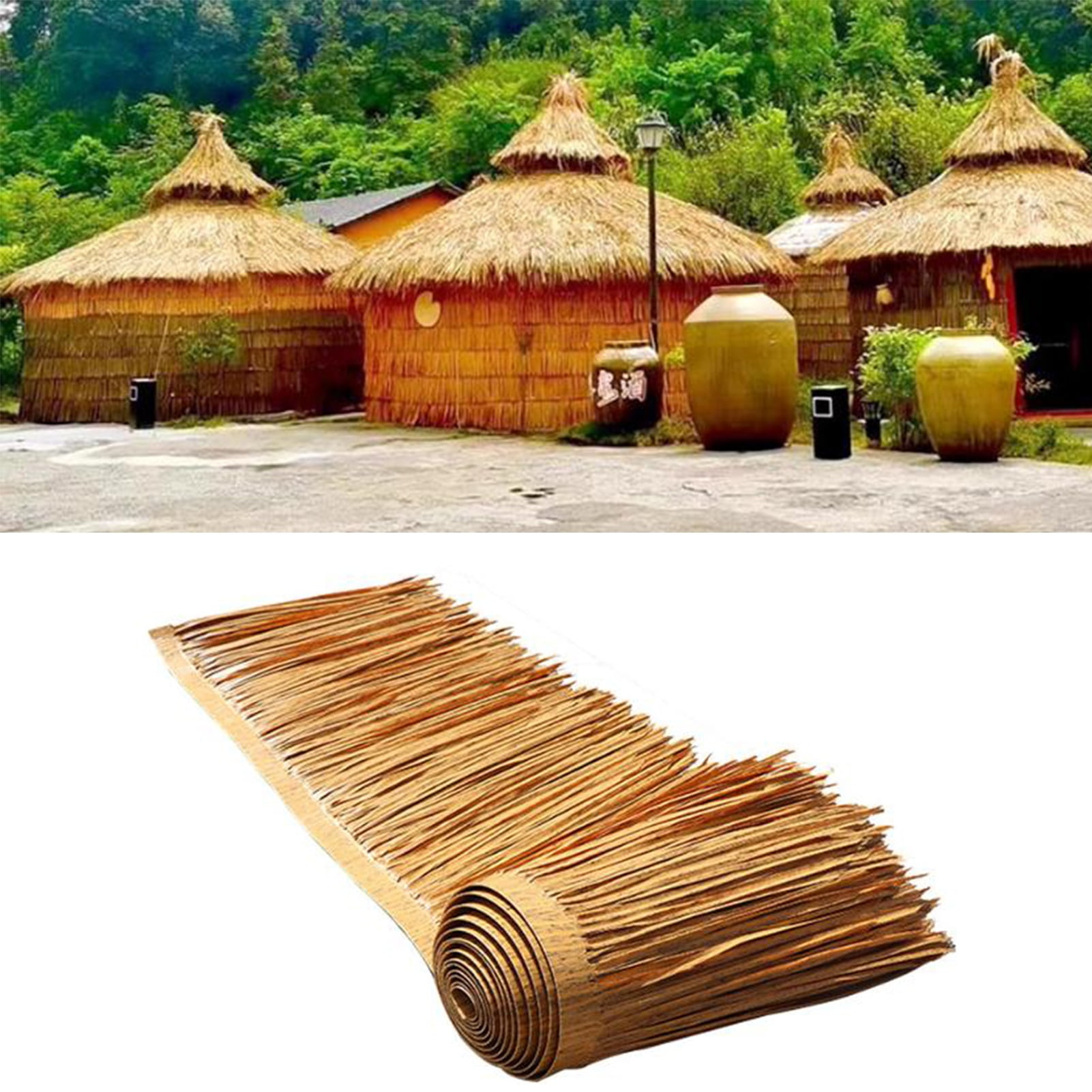 Straws Roof Simulation Thatch Thatch Panel Palm Thatch Roll ...