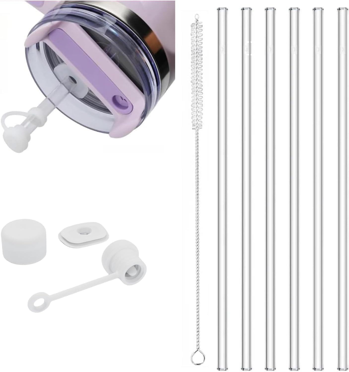 Straws for Stanley 30 oz Cup, Replacement Straw and Straw Topper for ...