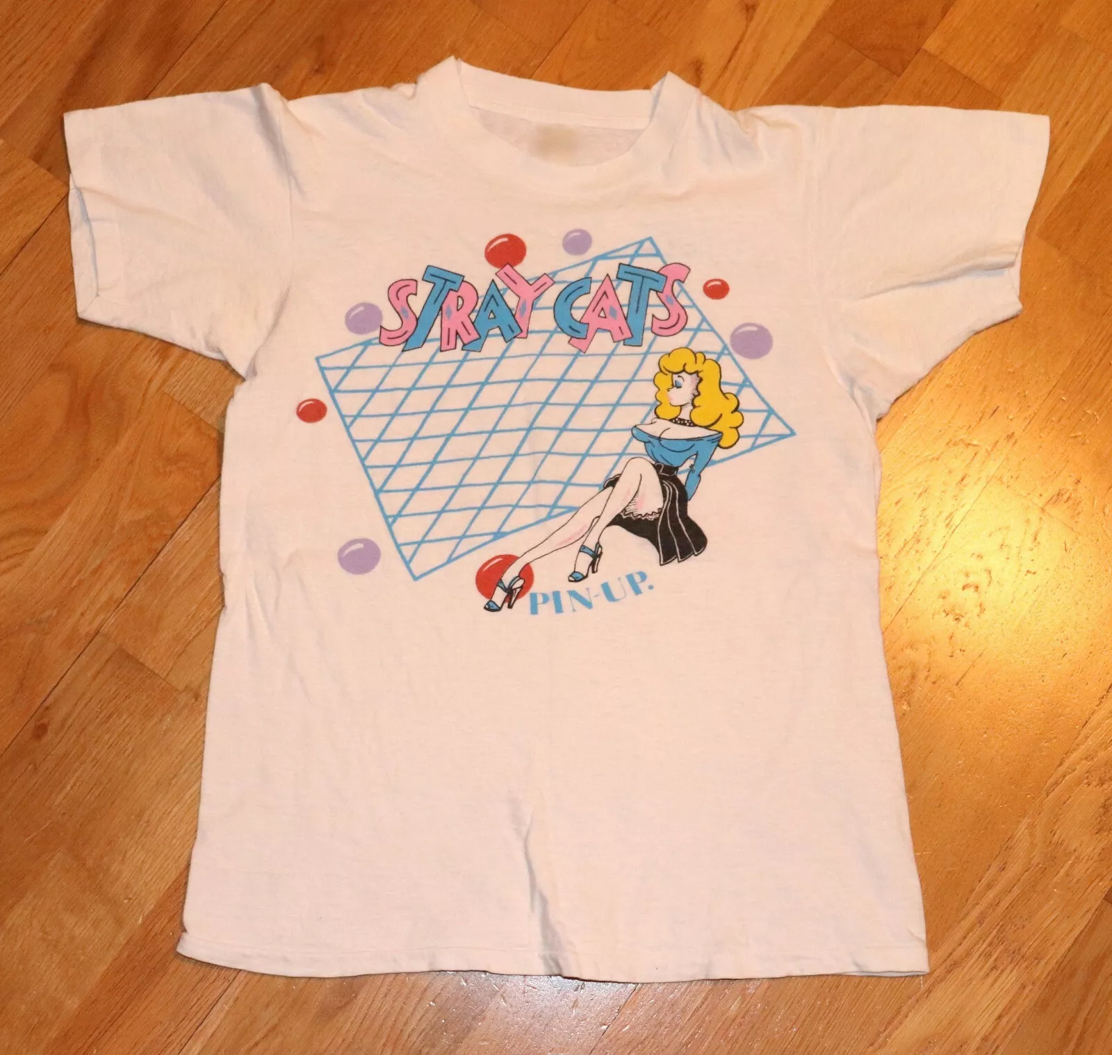 Stray Cats 80S Vintage 1982-83 Pin-up Music Band Tour Shirt - Walmart.com