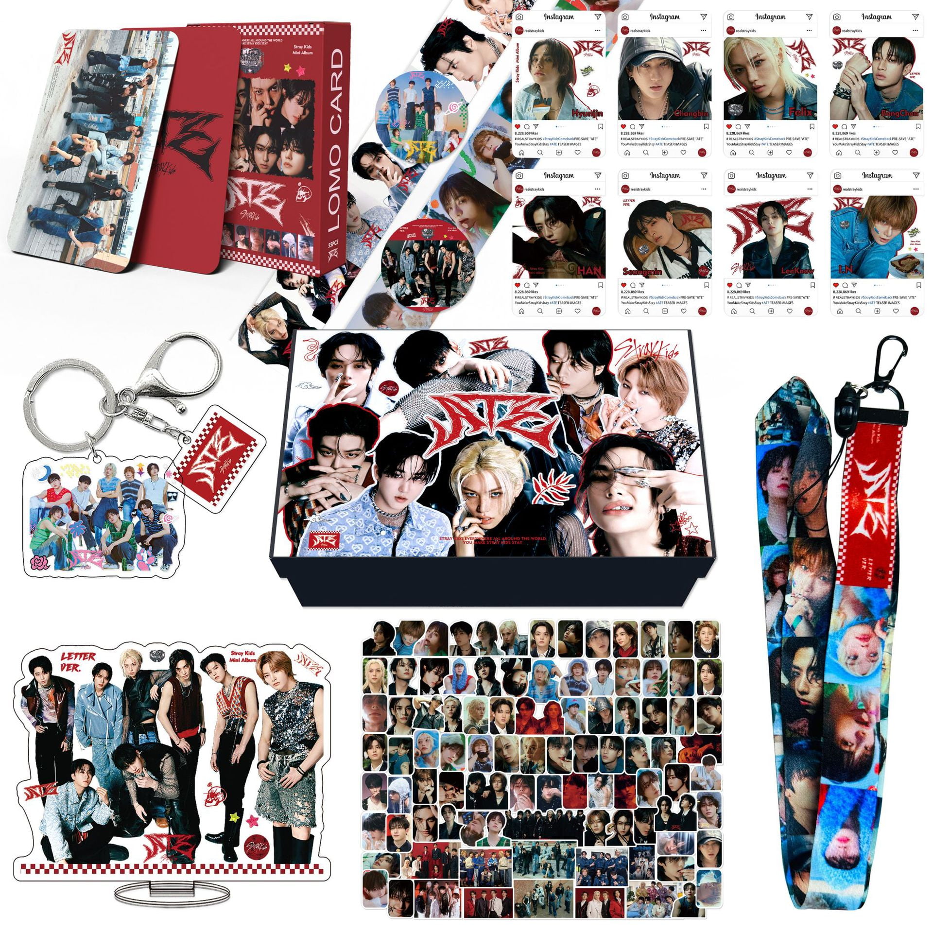 Stray Ki_ds Star Album Merch Gift Box Set,Stray Ki_ds S_KZ Photocards ...