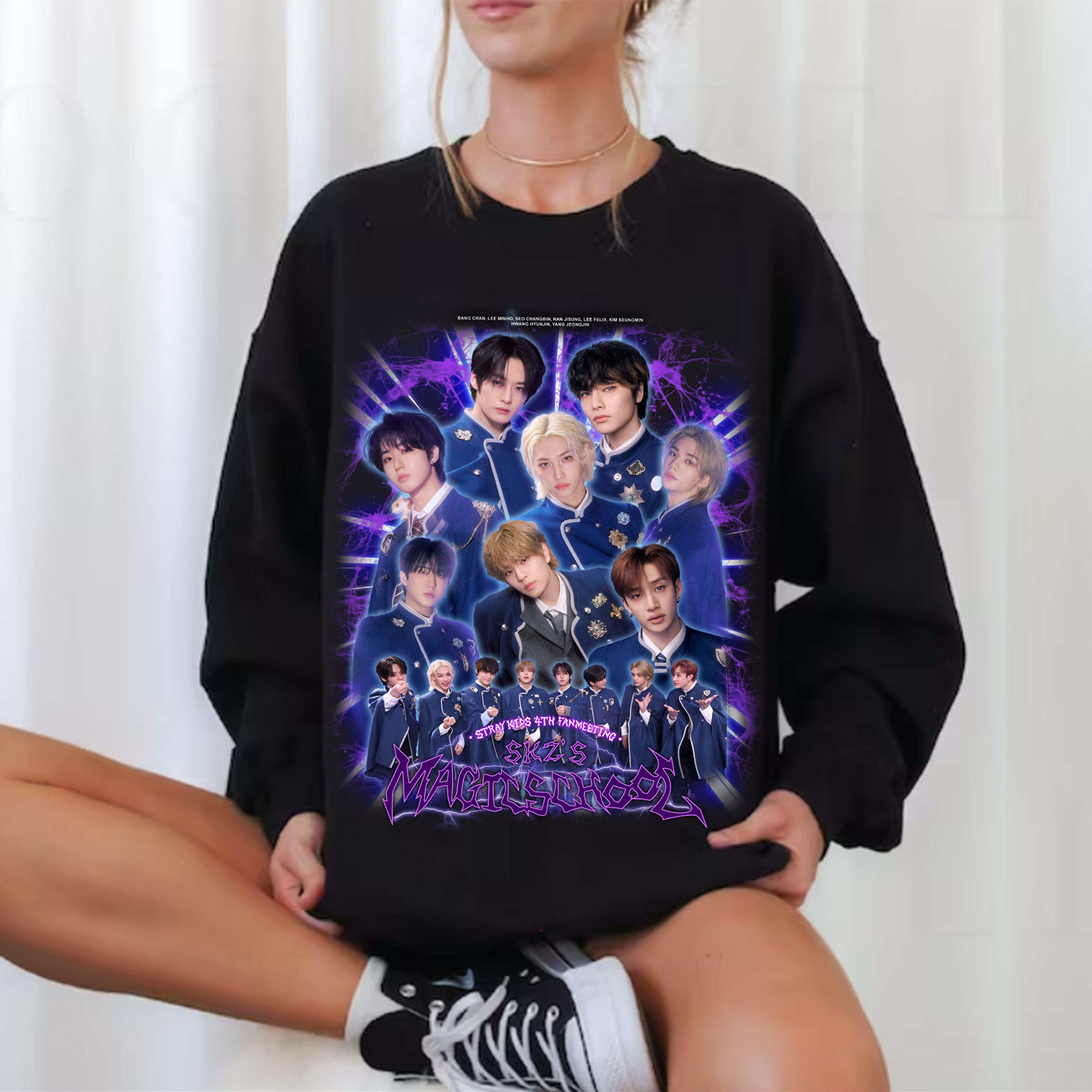 Stray Kids 4Th Fanmeeting 'Skz'S Magic School' Sweatshirt, Vintage ...