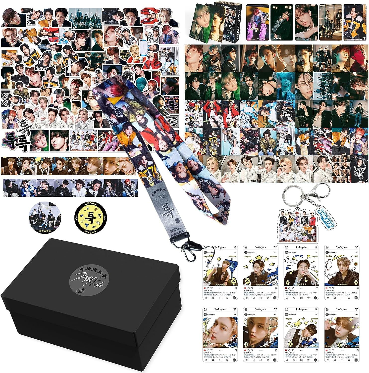Stray Kids 5 Star album merch gift box set Kpop photocards stickers ...