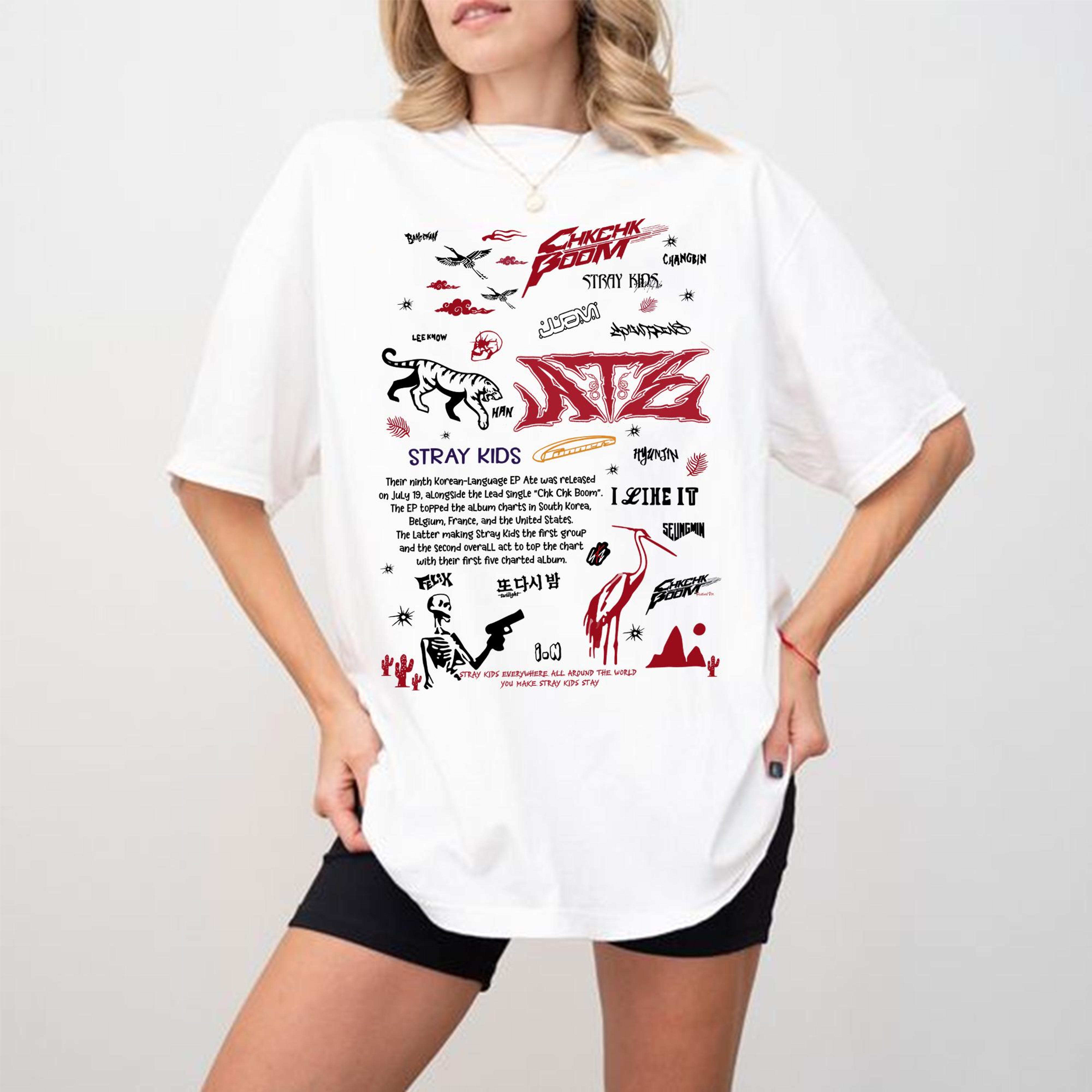 Stray Kids Ate Tracklist T-Shirt, Stray Kids Chkchkboom Shirt, Stray ...