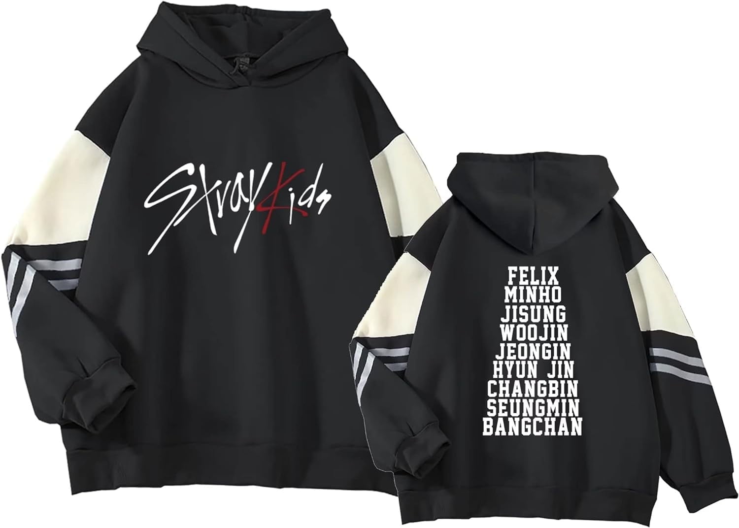 Stray Kids Bangchan Felix Hyunjin Kpop Merch Hoodie - Unisex Cosplay ...