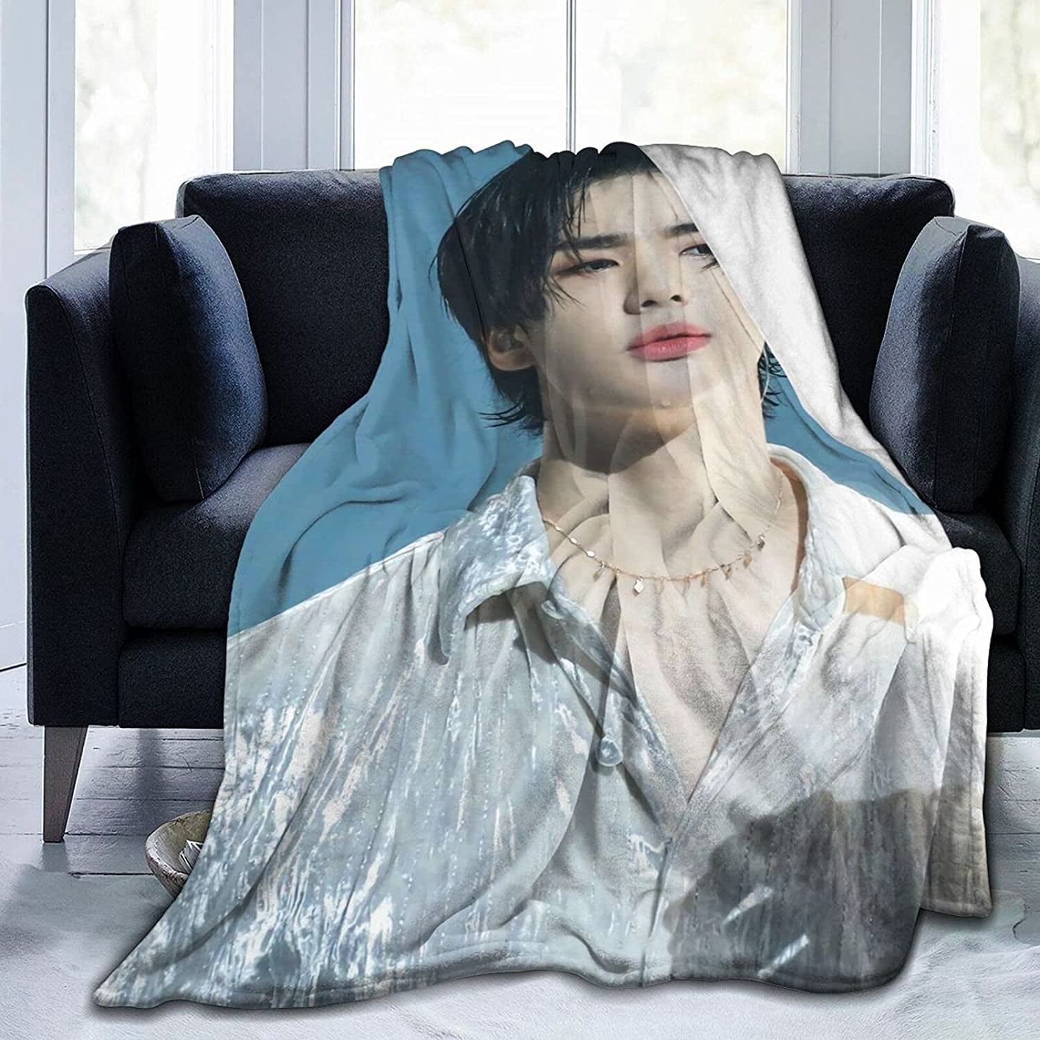 Stray Kids Blanket Stray Kids Hyunjin Soft and Comfortable Warm Fleece ...
