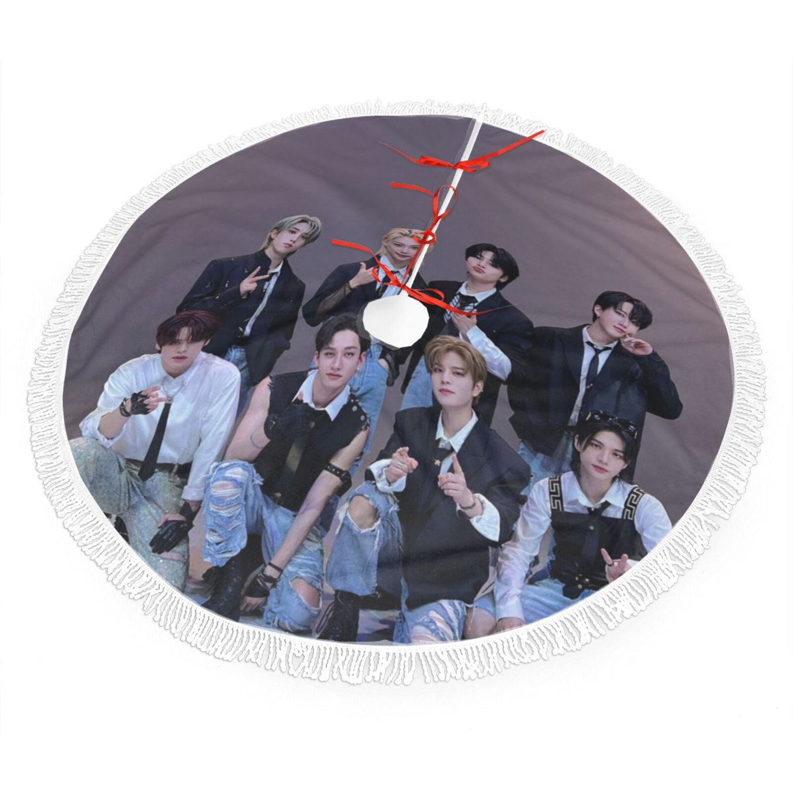Stray Kids Christmas Tree Skirt, Xmas Tree Skirts Mat 30" for Indoor ...