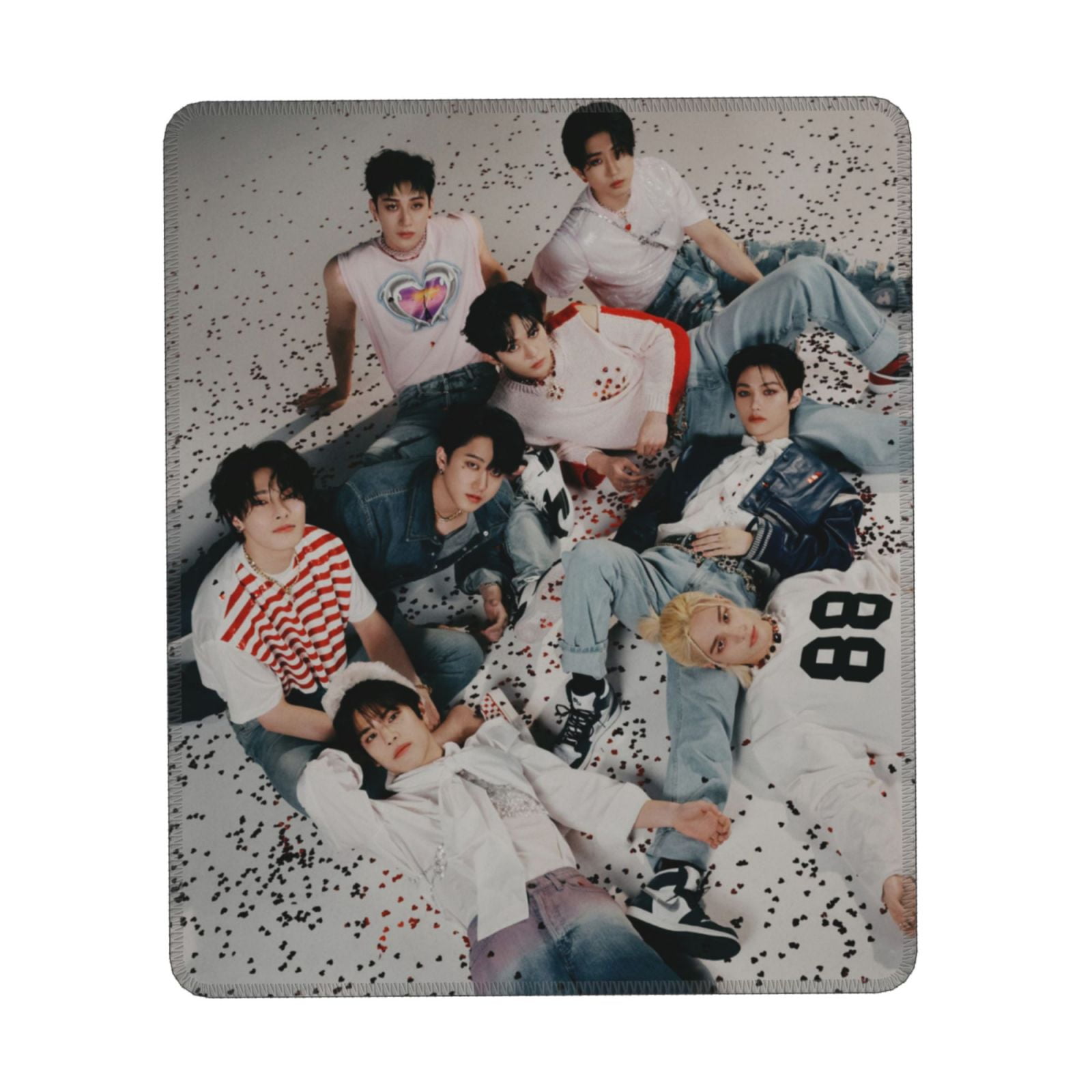 Stray Kids Desk Mat, Gaming Mouse Pad Mat with Non-Slip Base Stitched ...
