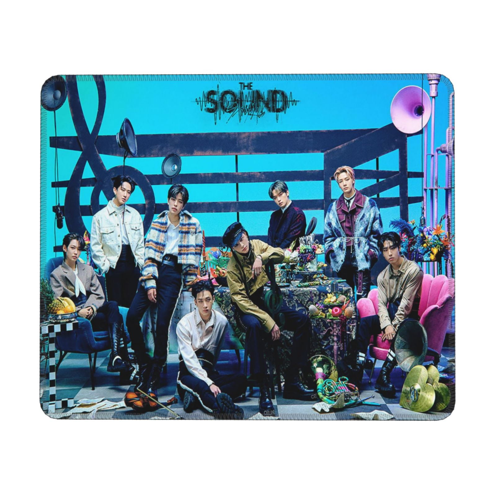 Stray Kids Desk Mat, Gaming Mouse Pad Mat with Non-Slip Base Stitched ...