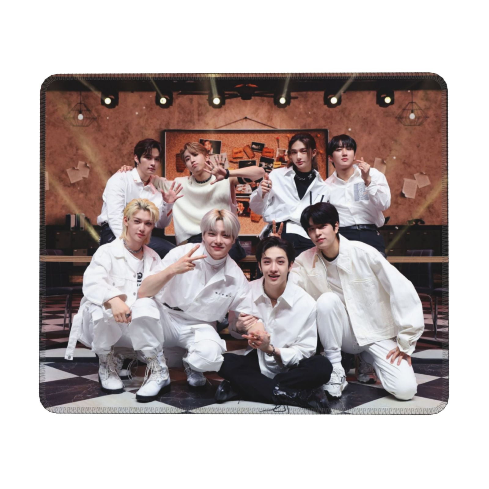 Stray Kids Desk Mat, Gaming Mouse Pad Mat with Non-Slip Base Stitched ...