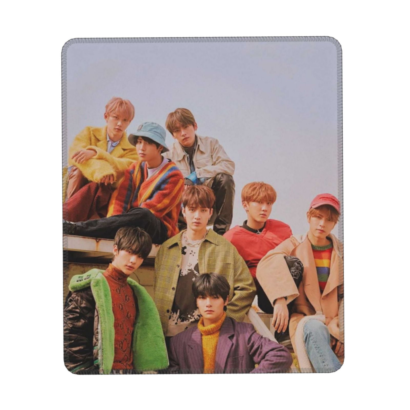 Stray Kids Desk Mat, Gaming Mouse Pad Mat with Non-Slip Base Stitched ...