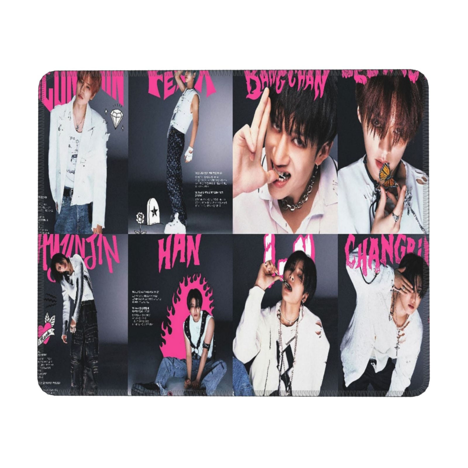 Stray Kids Desk Mat, Gaming Mouse Pad Mat with Non-Slip Base Stitched ...