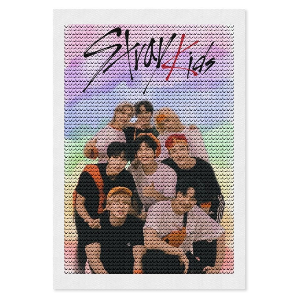 Stray Kids Diamond Art Kits for Adults DIY 5D Diamond Dots Paint Kits ...