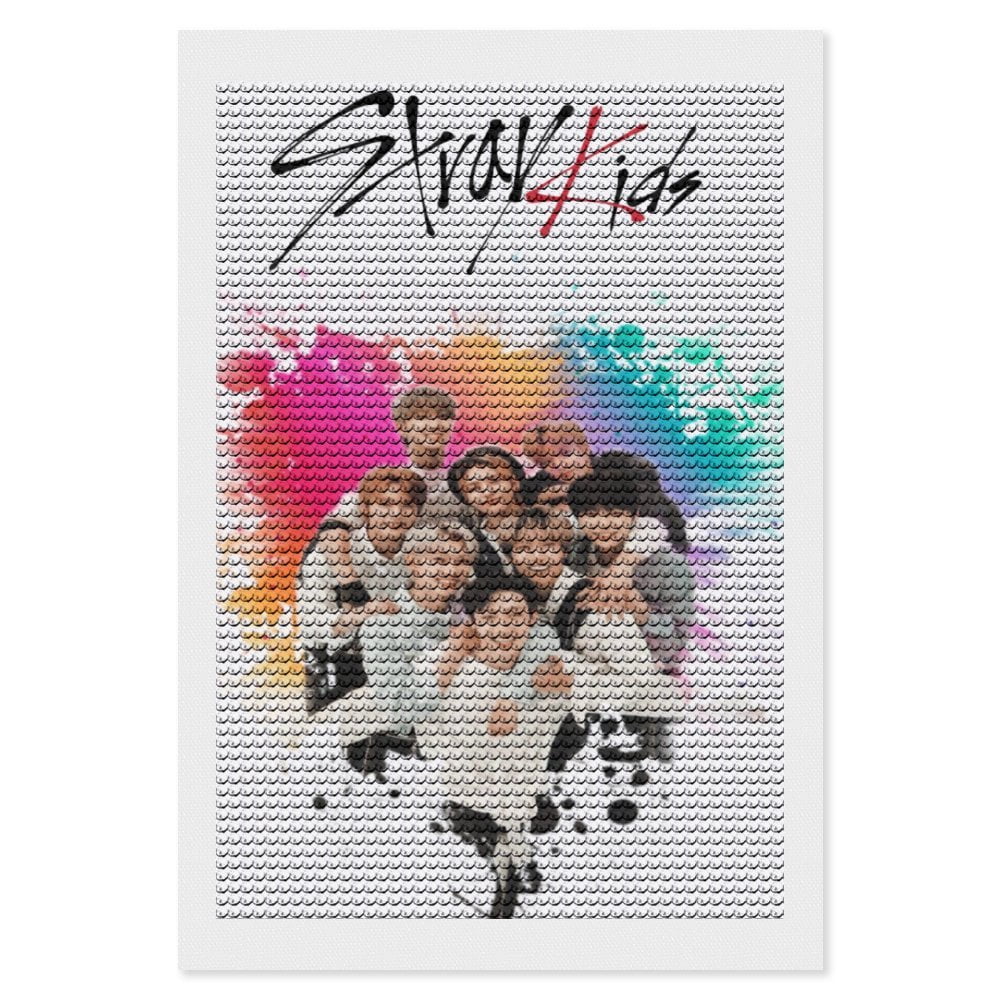 Stray Kids Diamond Art Kits for Adults DIY 5D Diamond Dots Paint Kits ...