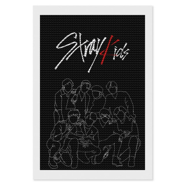 Stray Kids Diamond Art Kits for Adults DIY 5D Diamond Dots Paint Kits ...